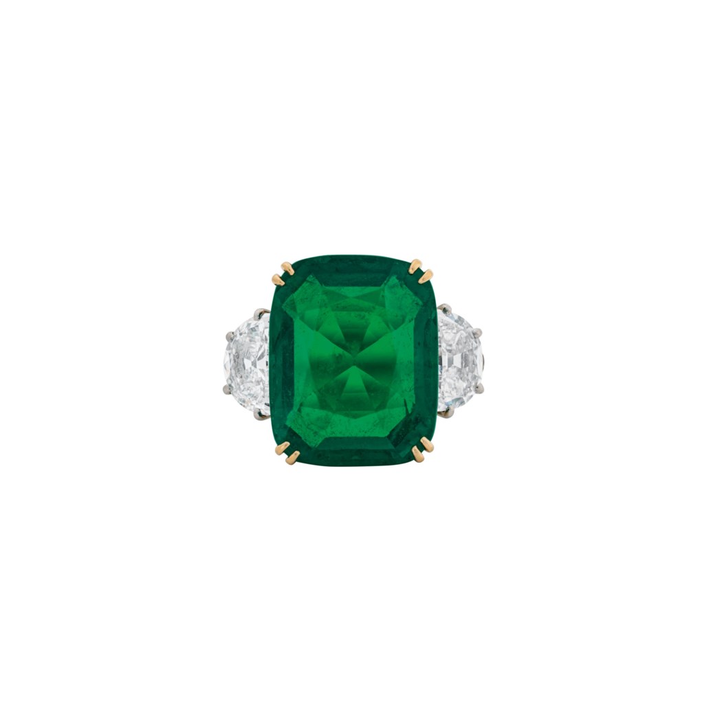 IMPRESSIVE CHAUMET EMERALD AND DIAMOND RING | Christie's