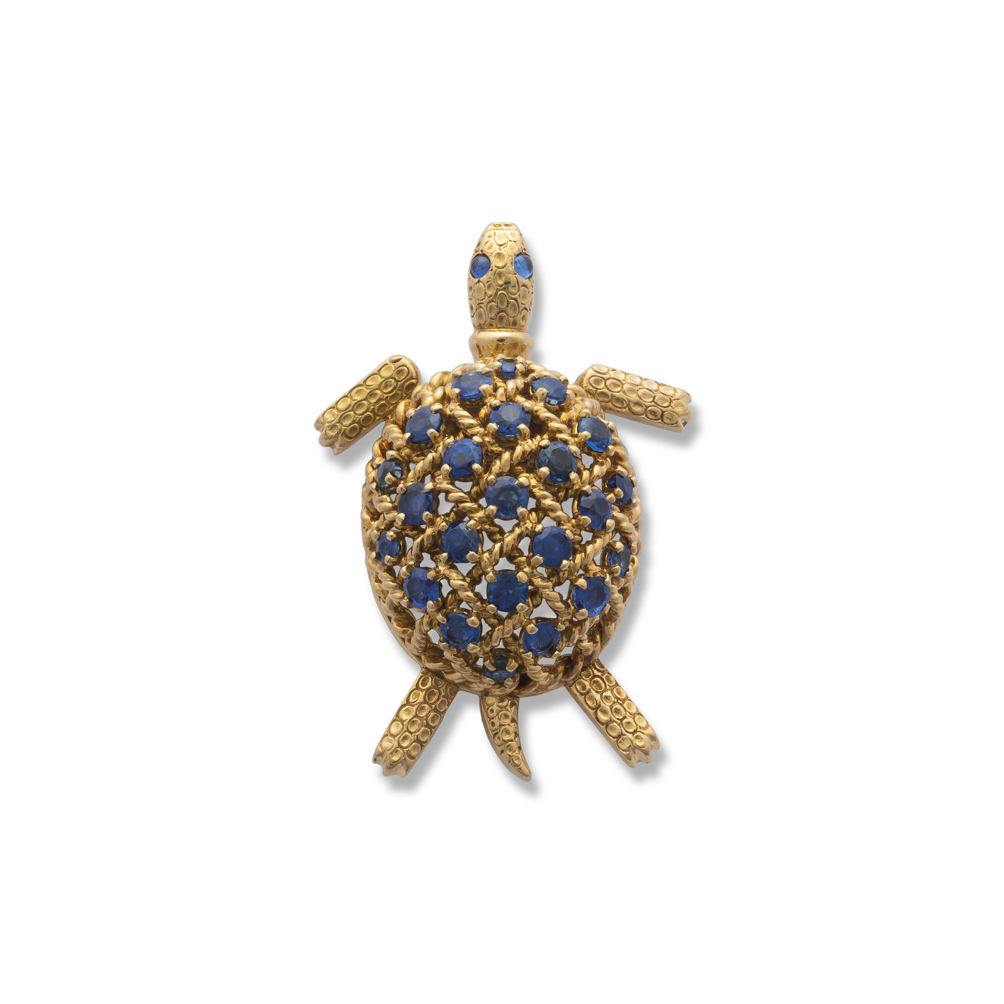 NO RESERVE | CARTIER SAPPHIRE AND GOLD TURTLE BROOCH, | Christie’s