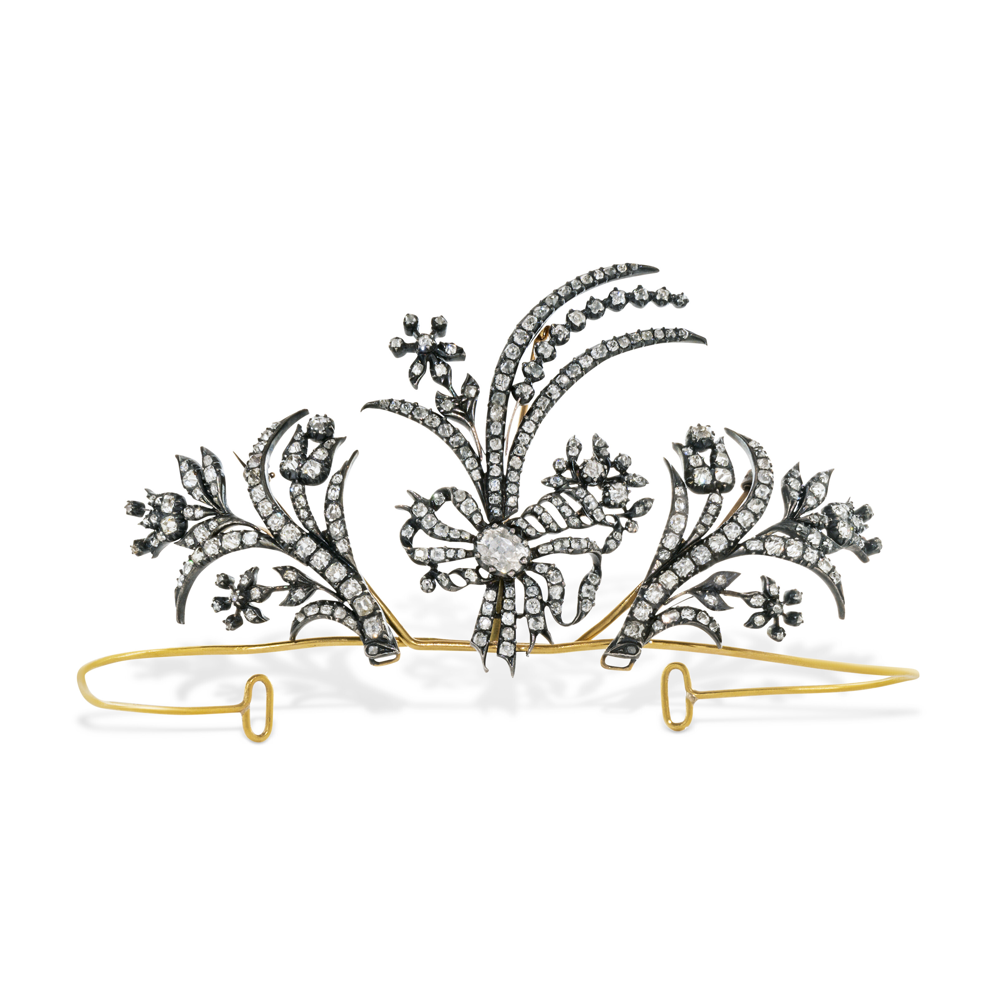18TH CENTURY DIAMOND BROOCHES WITH TIARA FRAME, | Christie’s