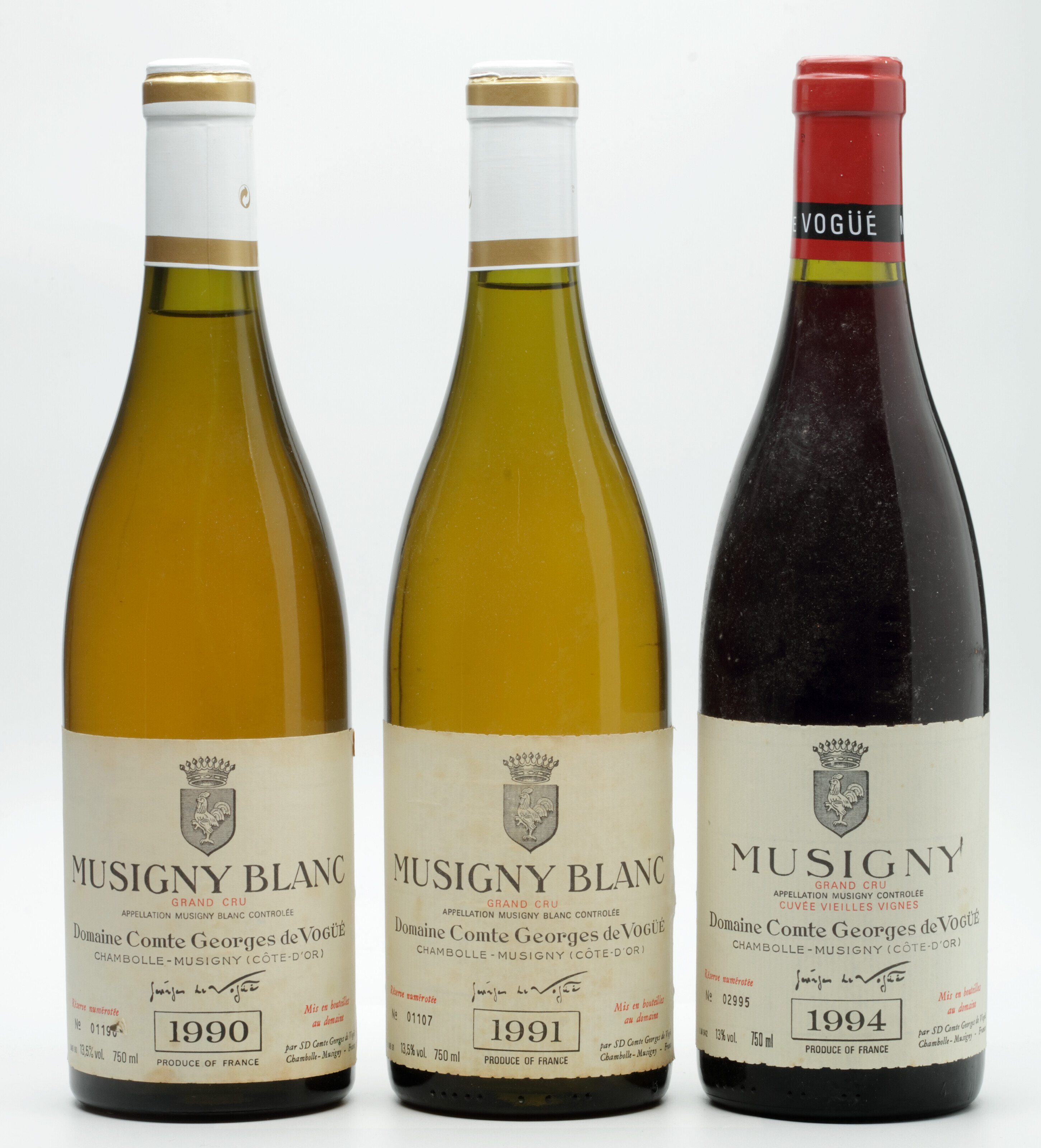 Mixed Vogüé Musigny 1990-1994, Comte Georges de Vogüé, Musigny ...