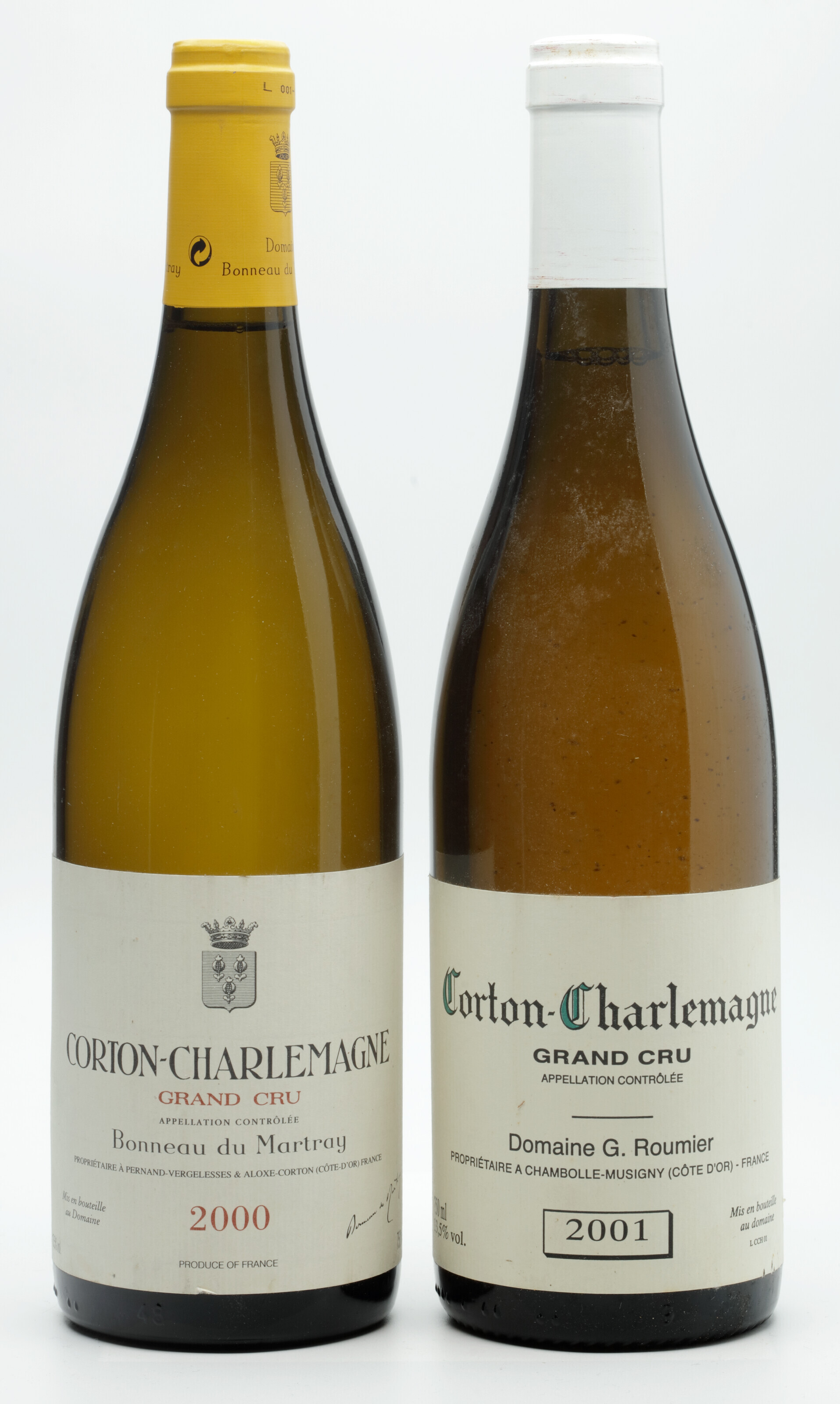 Mixed Corton-Charlemagne 2000 and 2001, Bonneau du Martray, Corton ...