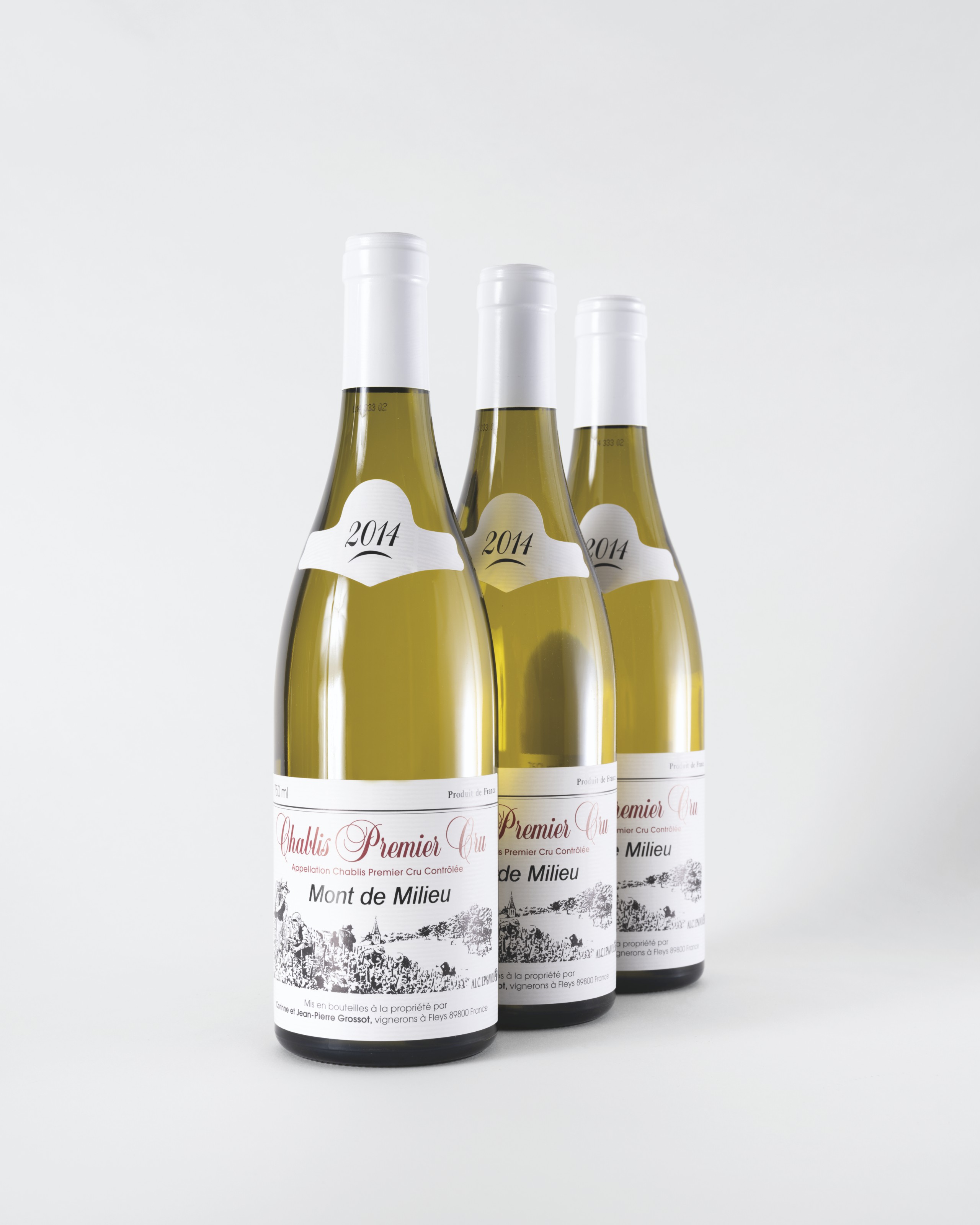 Domaine Jean-Pierre Grossot, Chablis Mont de Milieu 2014, 1er Cru ...