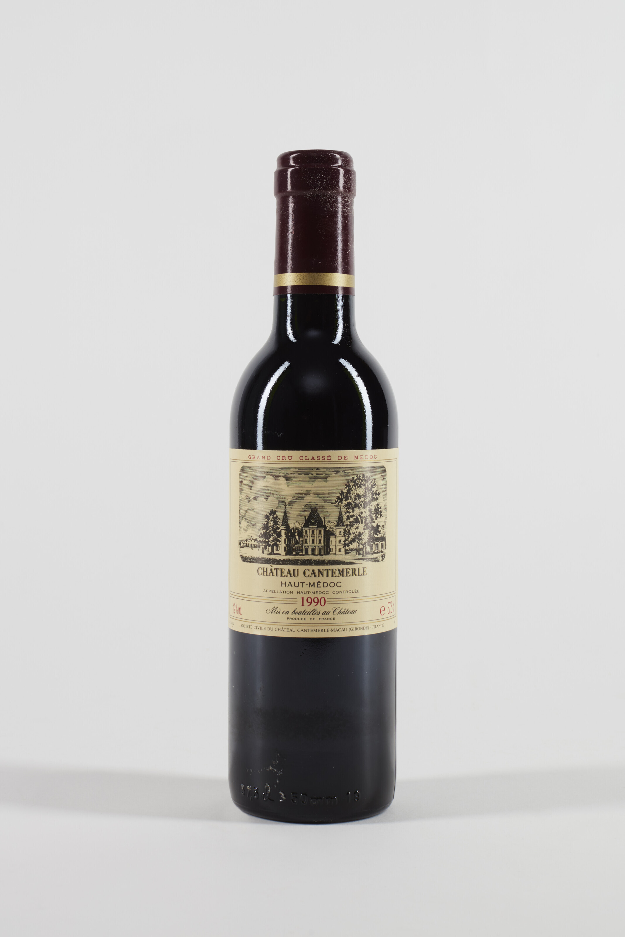 Mixed 1990 Bordeaux Half-Bottles, Château Cantemerle 1990In original ...