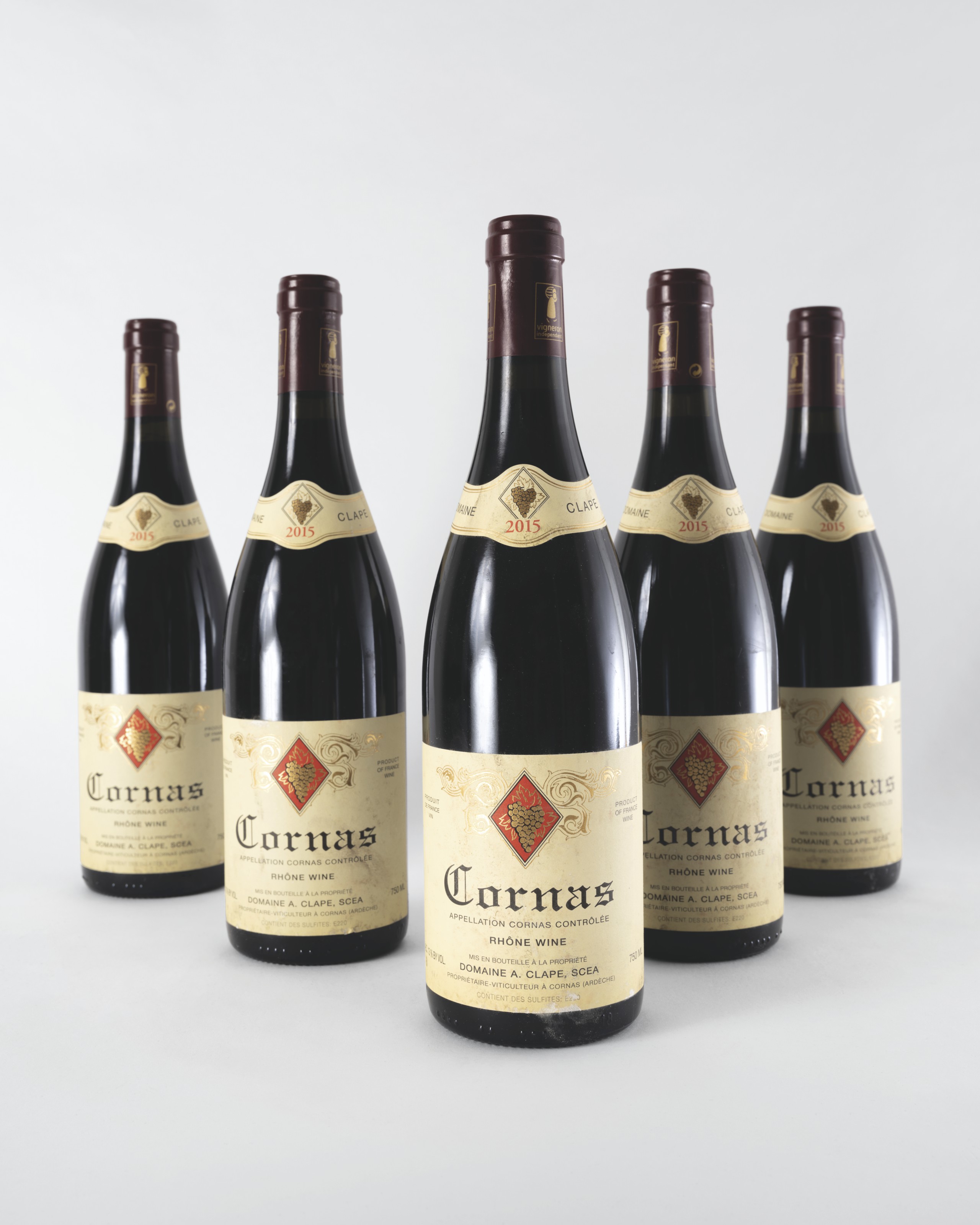 Domaine Auguste Clape, Cornas 2015, RhôneSeven slightly bin-soiled ...