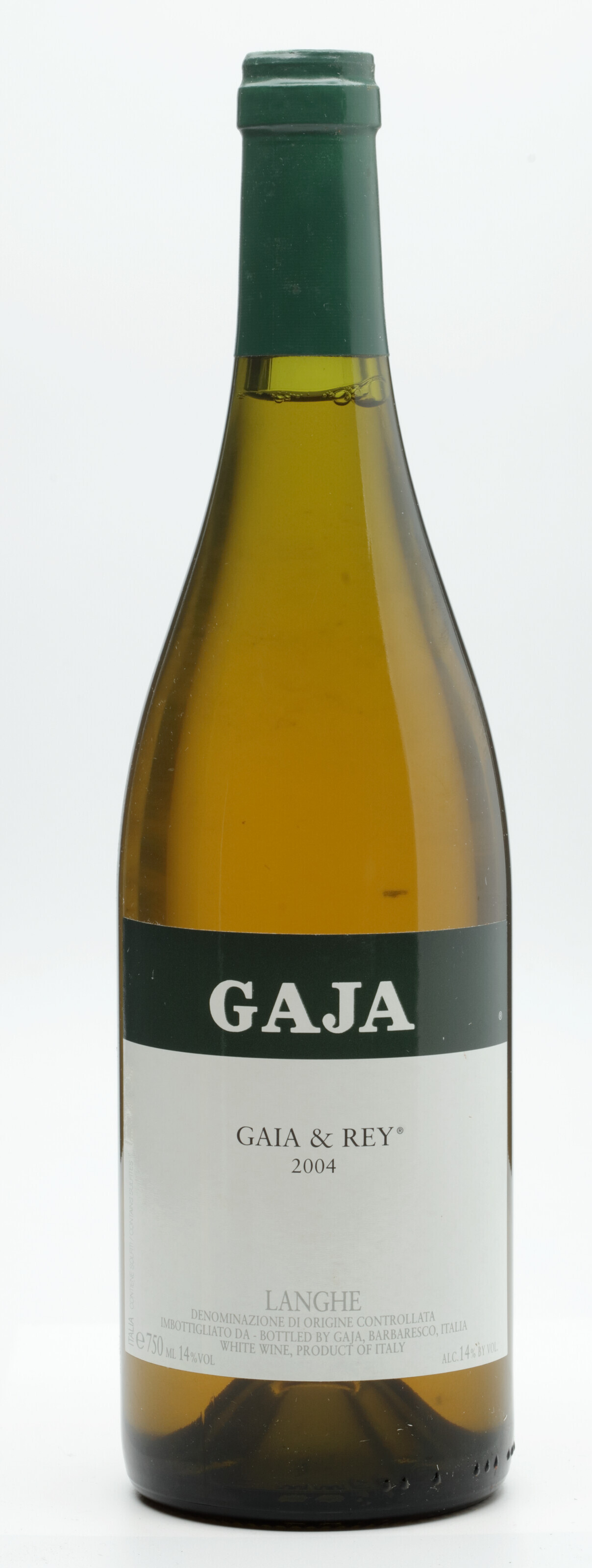 Gaja, Chardonnay Gaia & Rey 2004, PiedmontScuffed capsues. Slightly bin ...