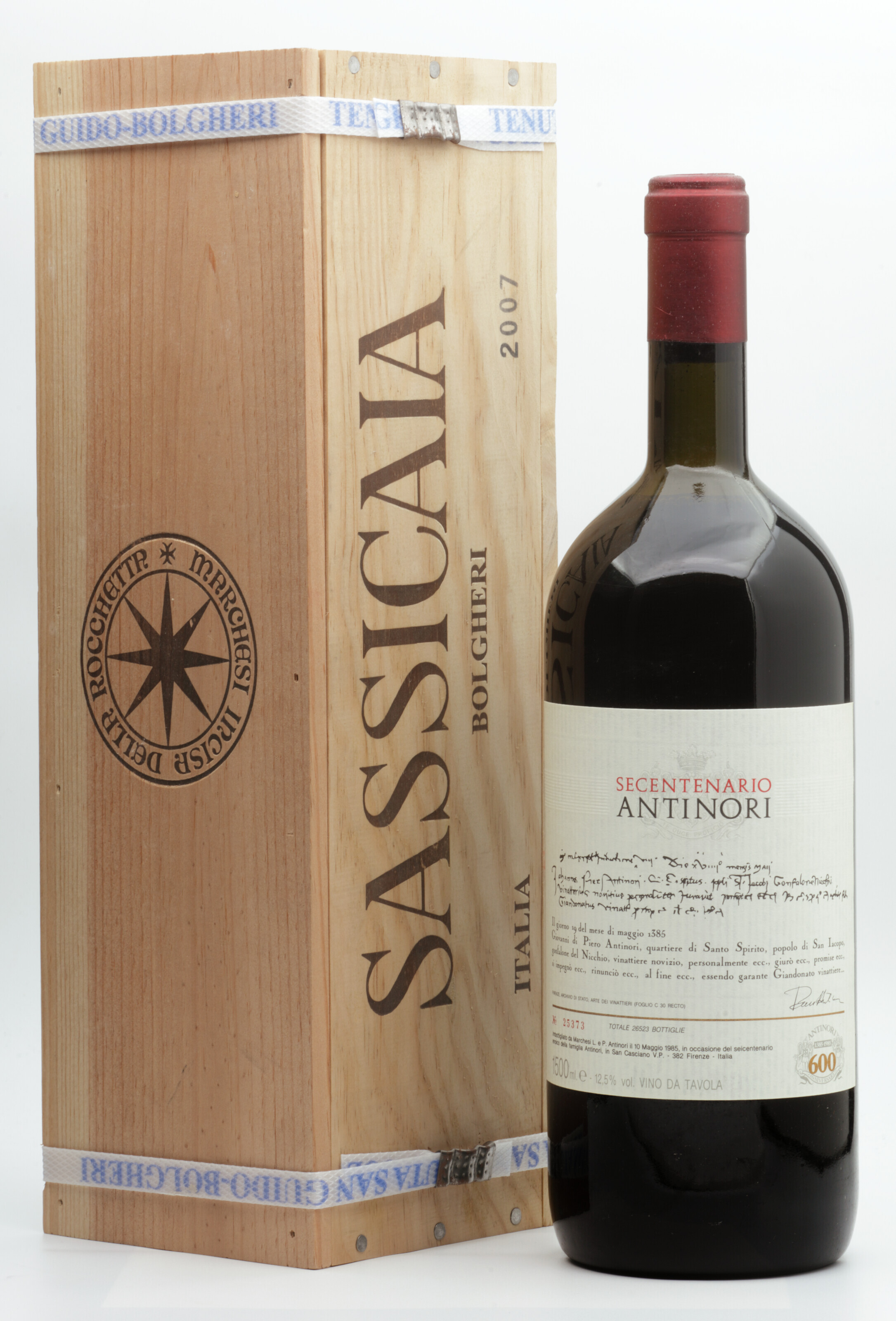 Mixed Sassicaia and Antinori, Antinori 600th Anniversary Release magnum ...