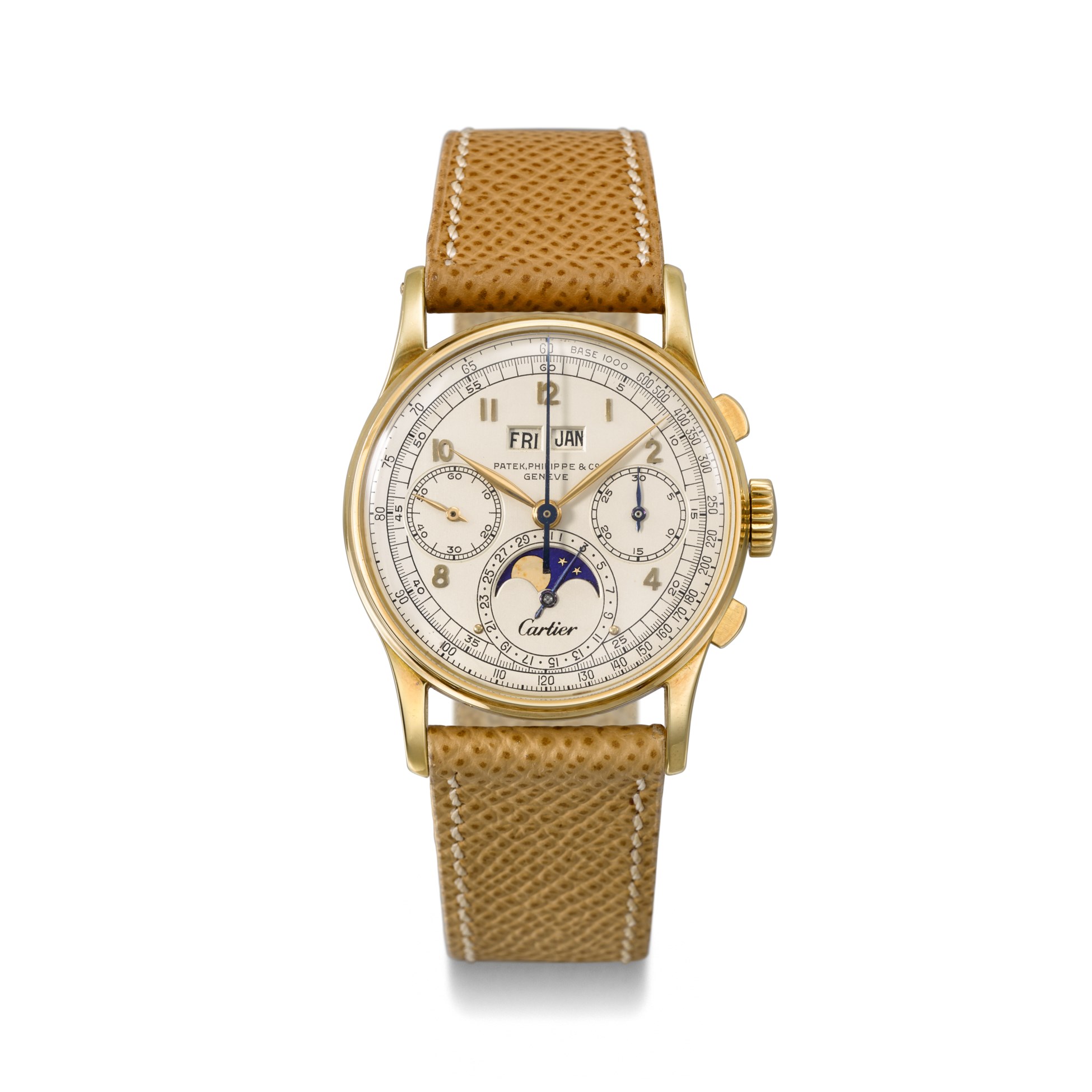 PATEK PHILIPPE. AN EXTREMELY FINE AND HIGHLY IMPORTANT 18K GOLD ...