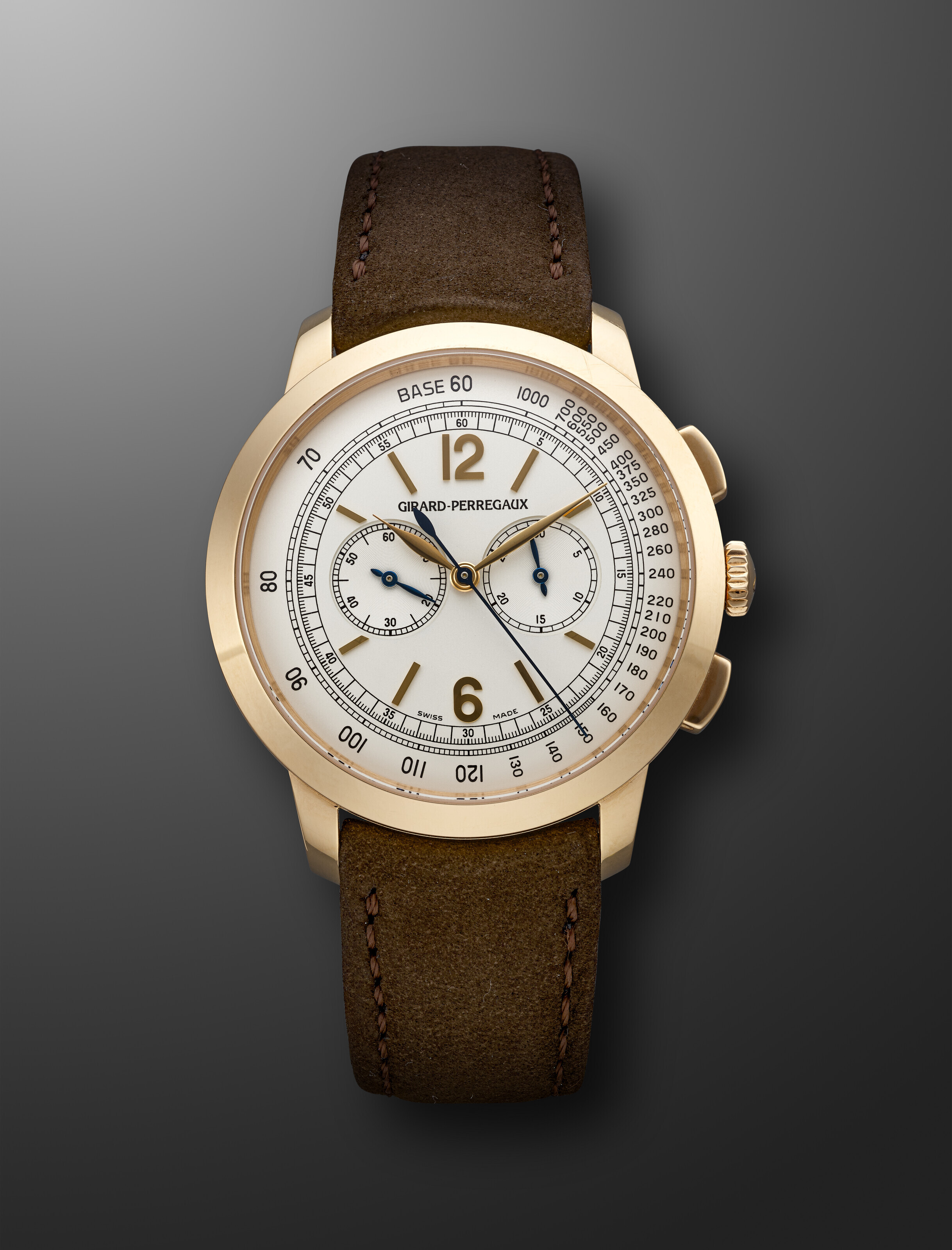 GIRARD-PERREGAUX, PINK GOLD CHRONOGRAPH '1966 COLLECTION', REF. 49539 ...