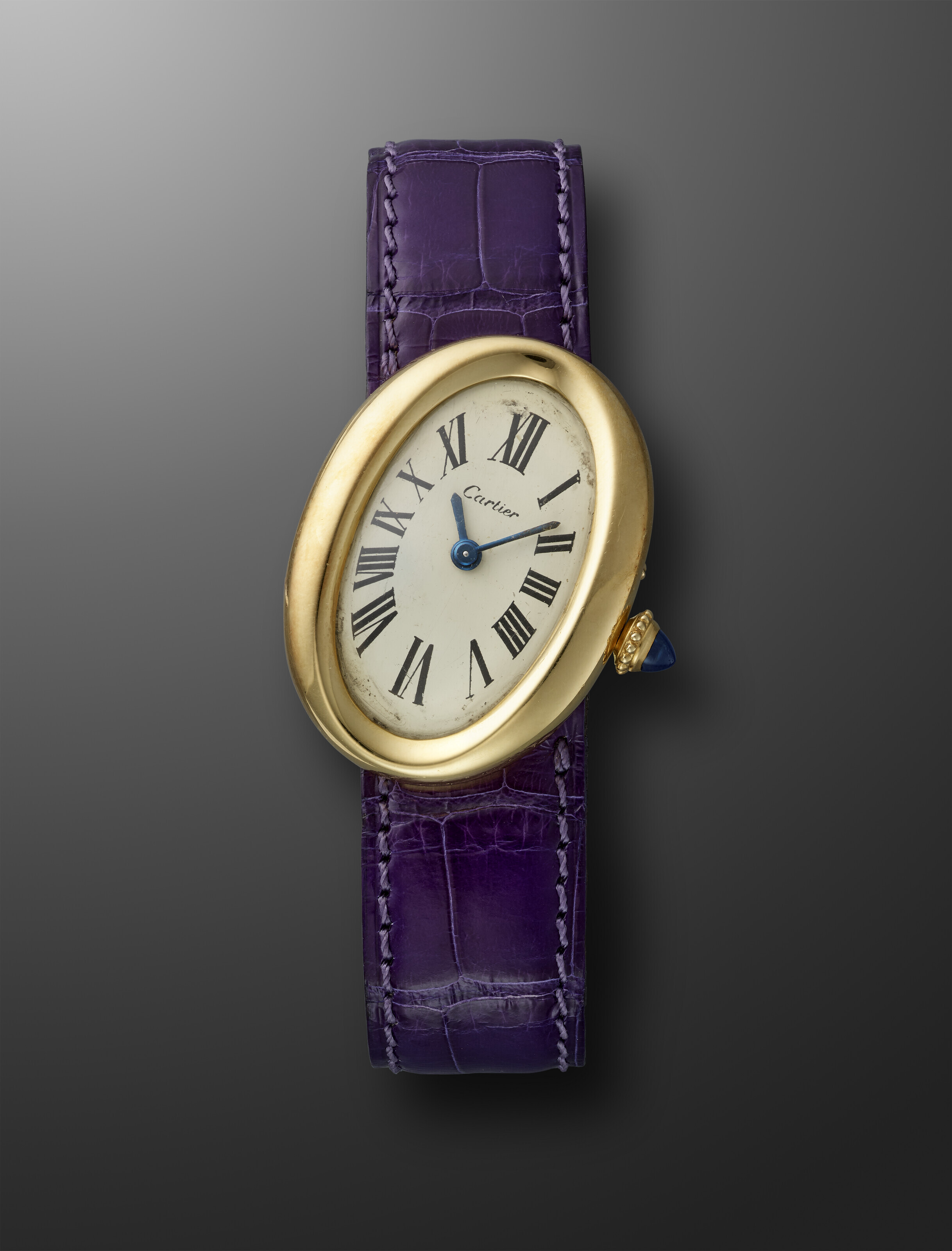 CARTIER, THE SECOND KNOWN YELLOW GOLD 'BAIGNOIRE OBLIQUE DRIVER', NO ...