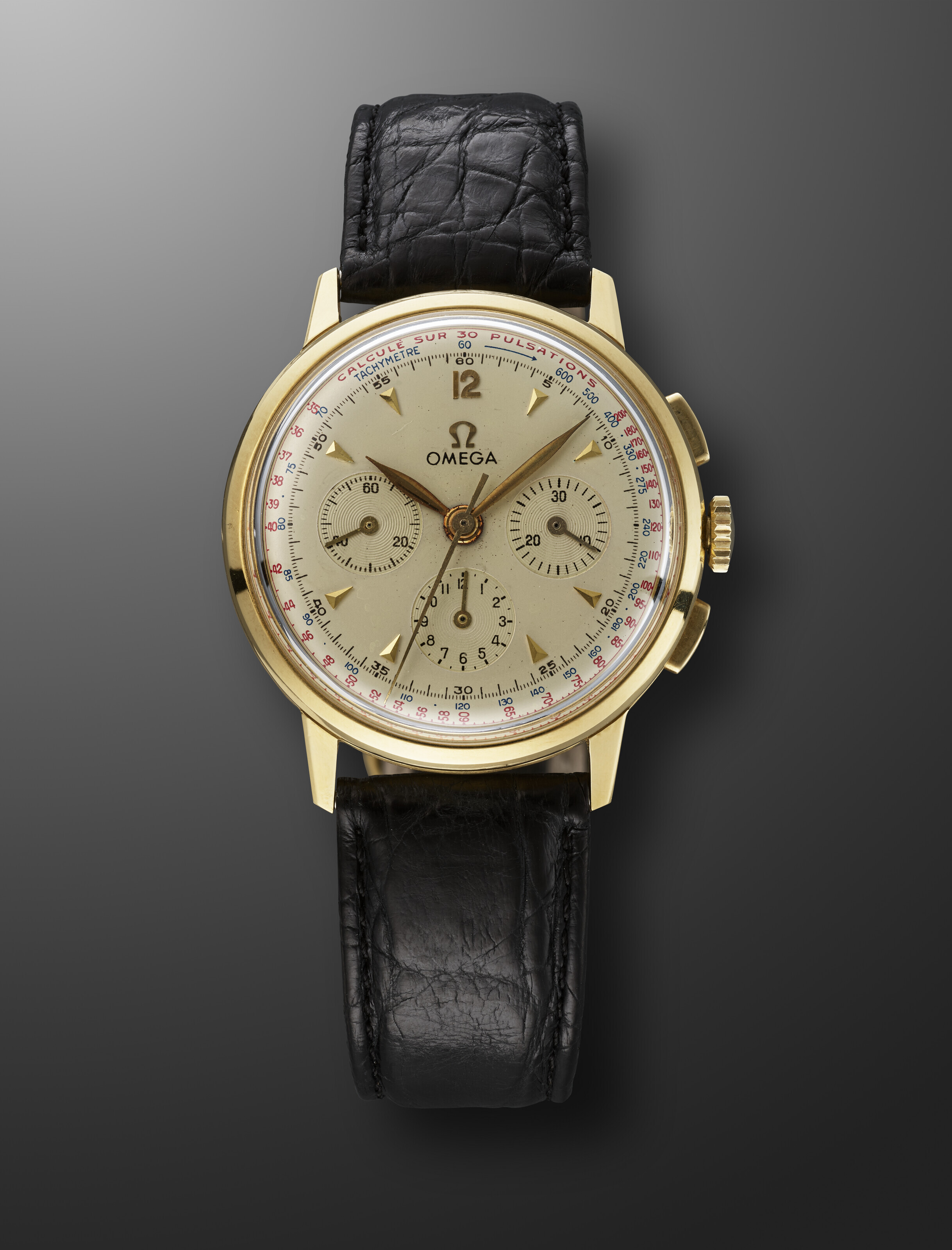 OMEGA, YELLOW GOLD CHRONOGRAPH, REF. BA101.010-65, | Christie’s