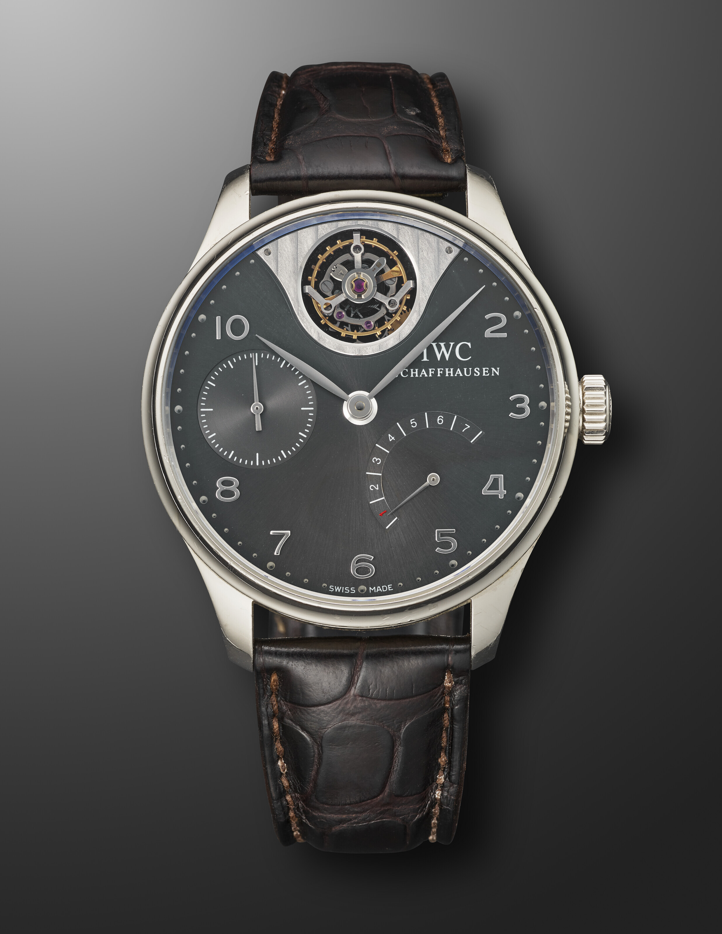 IWC, LIMITED EDITION WHITE GOLD TOURBILLON 'PORTUGUESE TOURBILLON ...