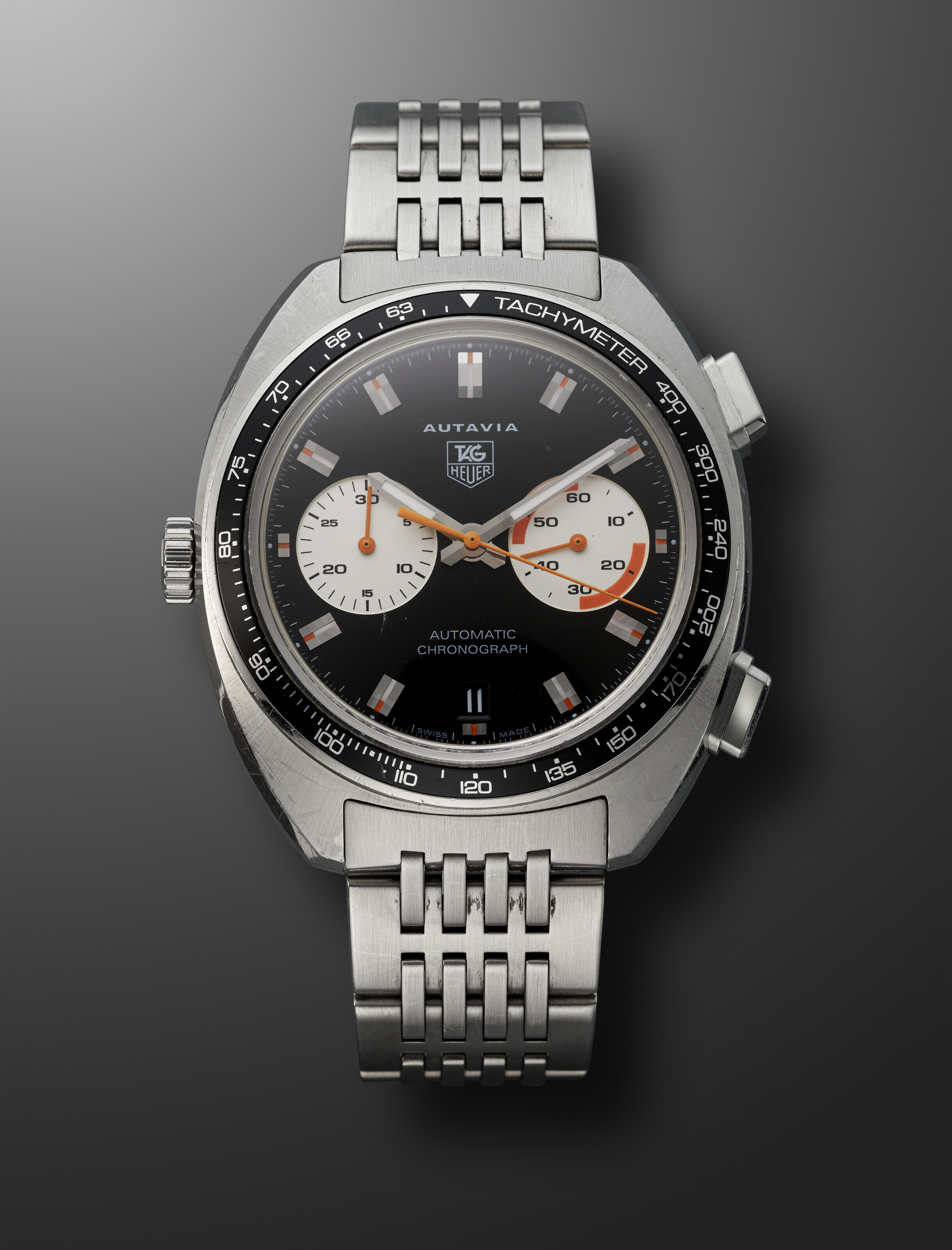 TAG HEUER, STAINLESS STEEL CHRONOGRAPH AUTAVIA, REF. CY111, | Christie’s