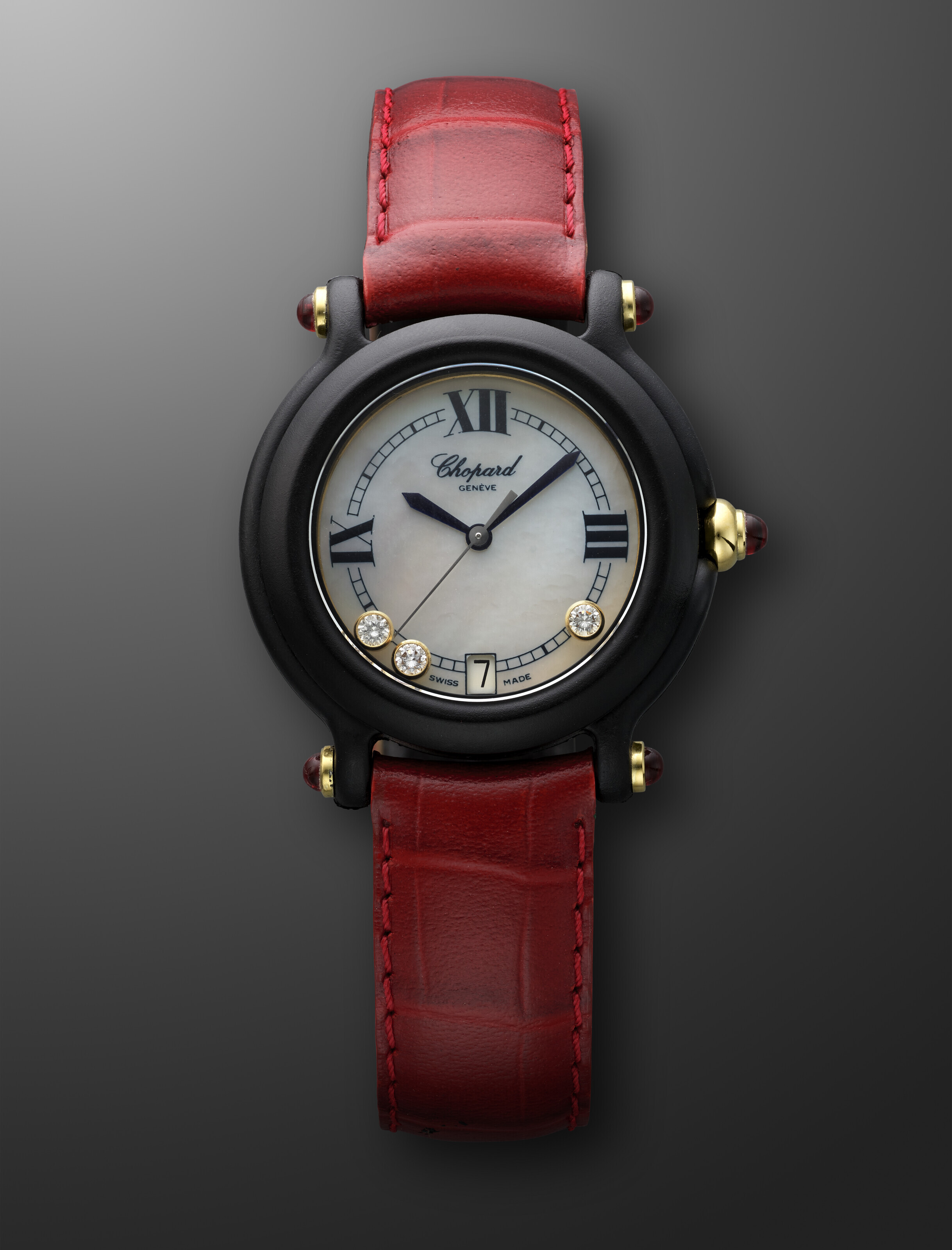 CHOPARD, LIMITED EDITION PVD STAINLESS STEEL AND DIAMOND-SET 'BE HAPPY ...