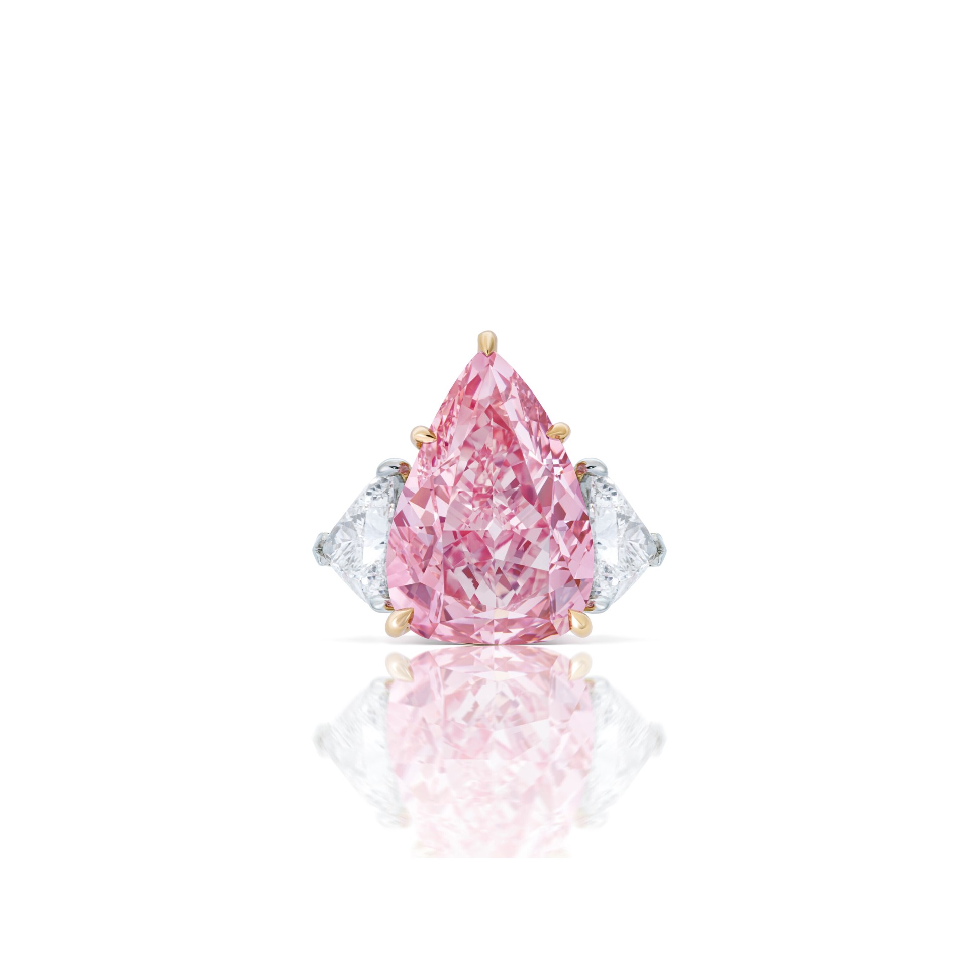 THE FORTUNE PINKSENSATIONAL COLOURED DIAMOND AND DIAMOND RING | Christie's