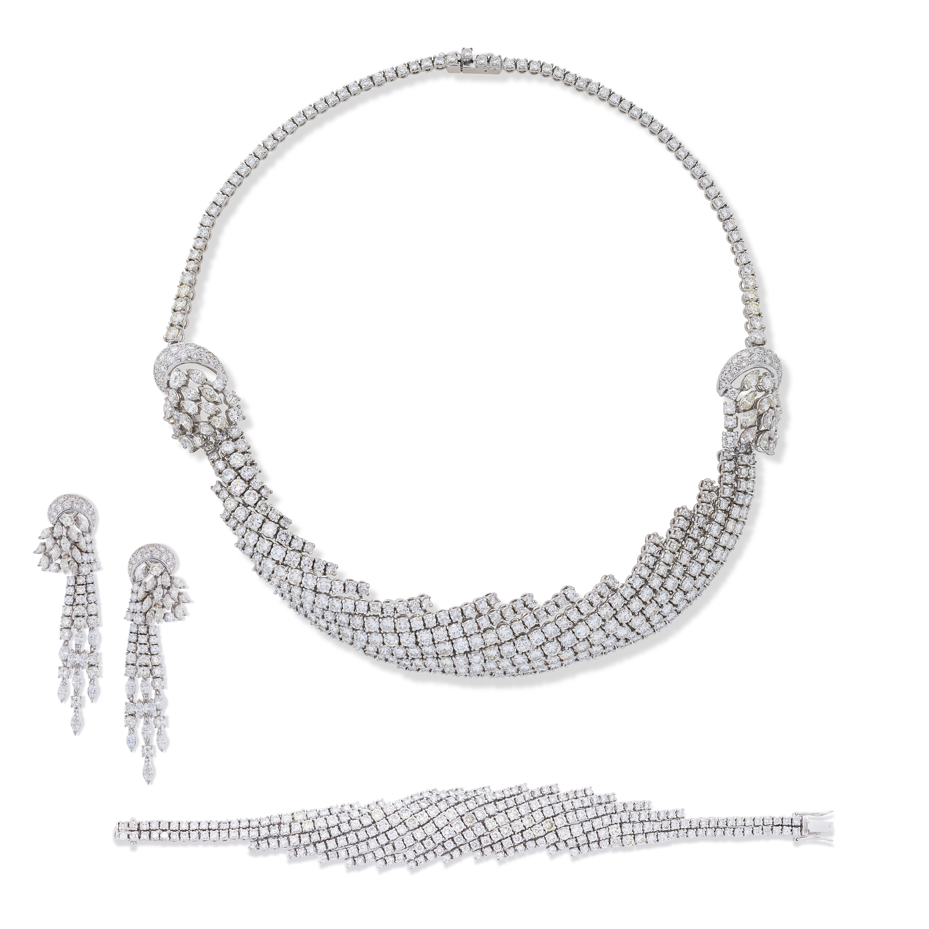 SUITE OF DIAMOND JEWELLERY, | Christie’s