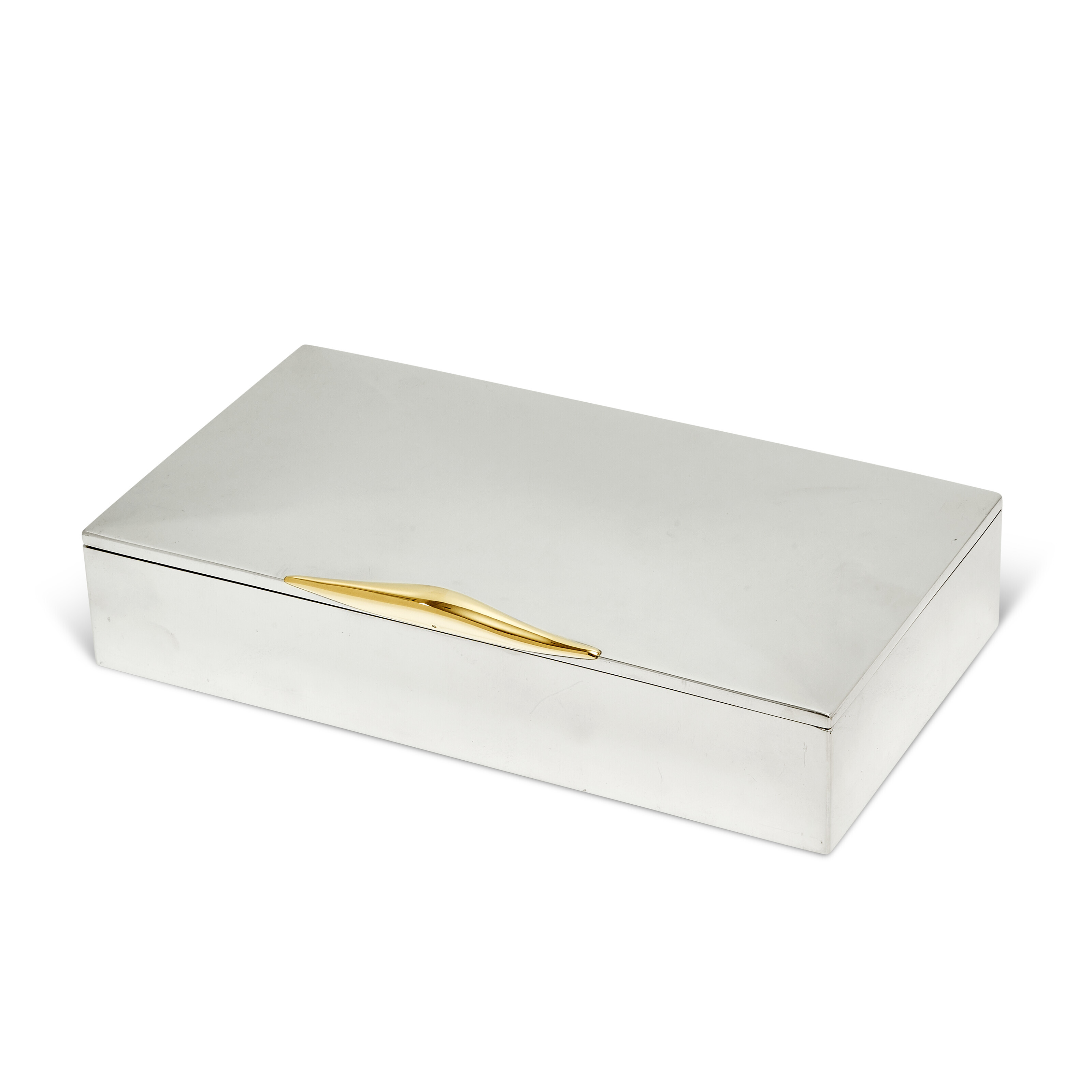 NO RESERVE | RARE CARTIER MAISON SIGNATURE SOUVENIR SILVER AND GOLD BOX ...