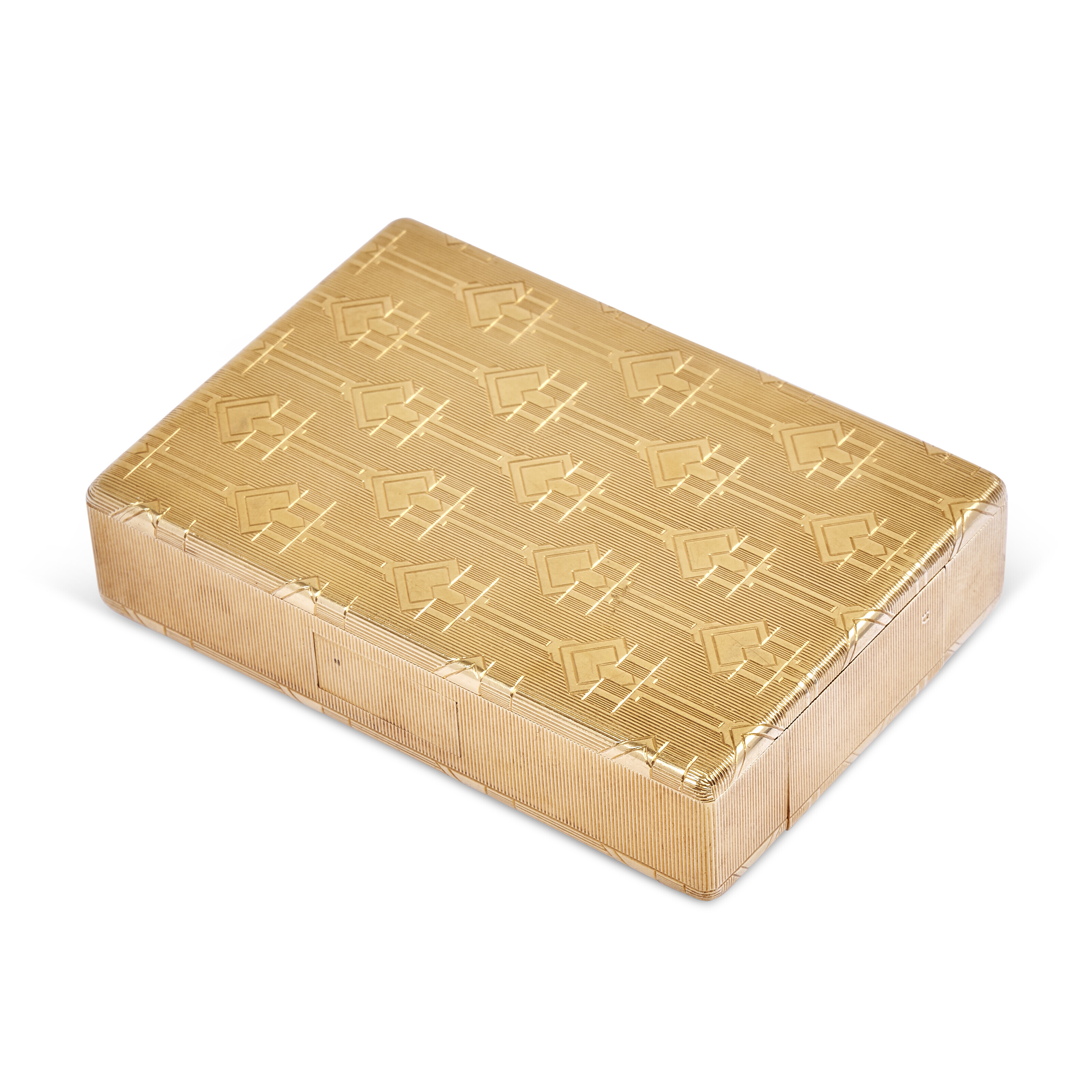 LACLOCHE FRÈRES ART DECO GOLD CIGARETTE CASE-CLOCK, | Christie’s