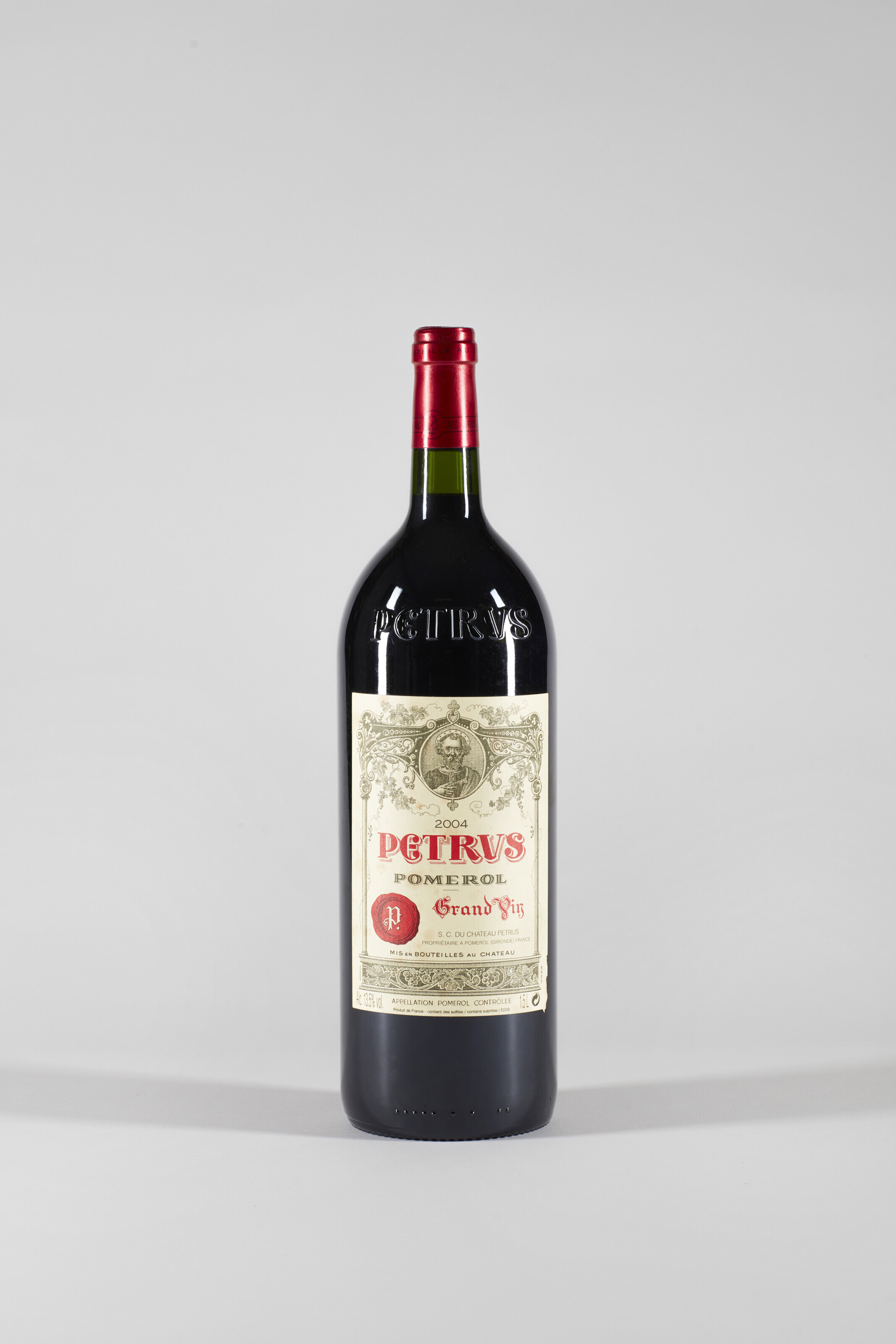 Petrus 2004, Pomerol, cru exceptionnelSlightly stained and scuffed ...