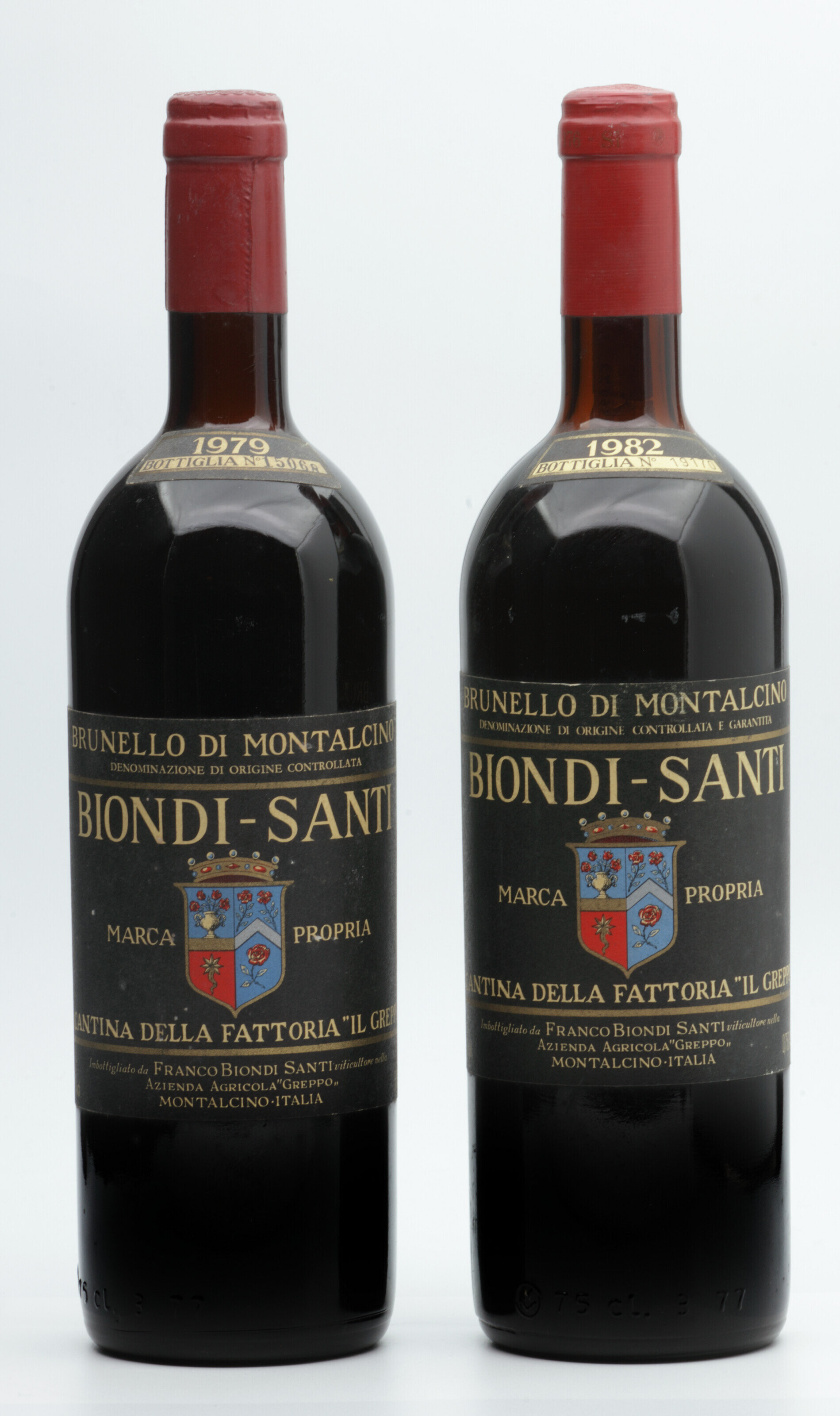 Mixed Biondi Santi Brunello 1979 and 1982, Biondi Santi, Brunello di ...