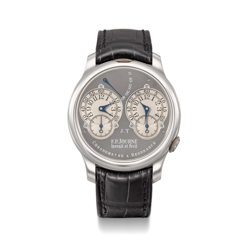 F.P. JOURNE. A UNIQUE PLATINUM LIMITED EDITION DUAL TIME CHRONOMETER ...