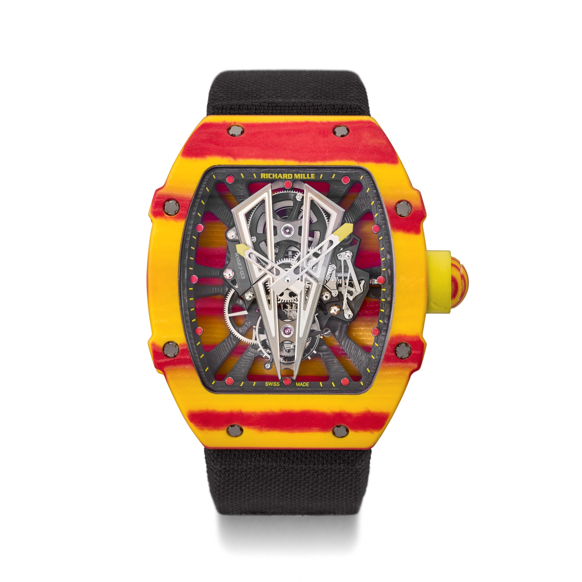 RICHARD MILLE. AN EXCEPTIONAL AND UNIQUE PERSONALIZED QUARTZ TPT ...