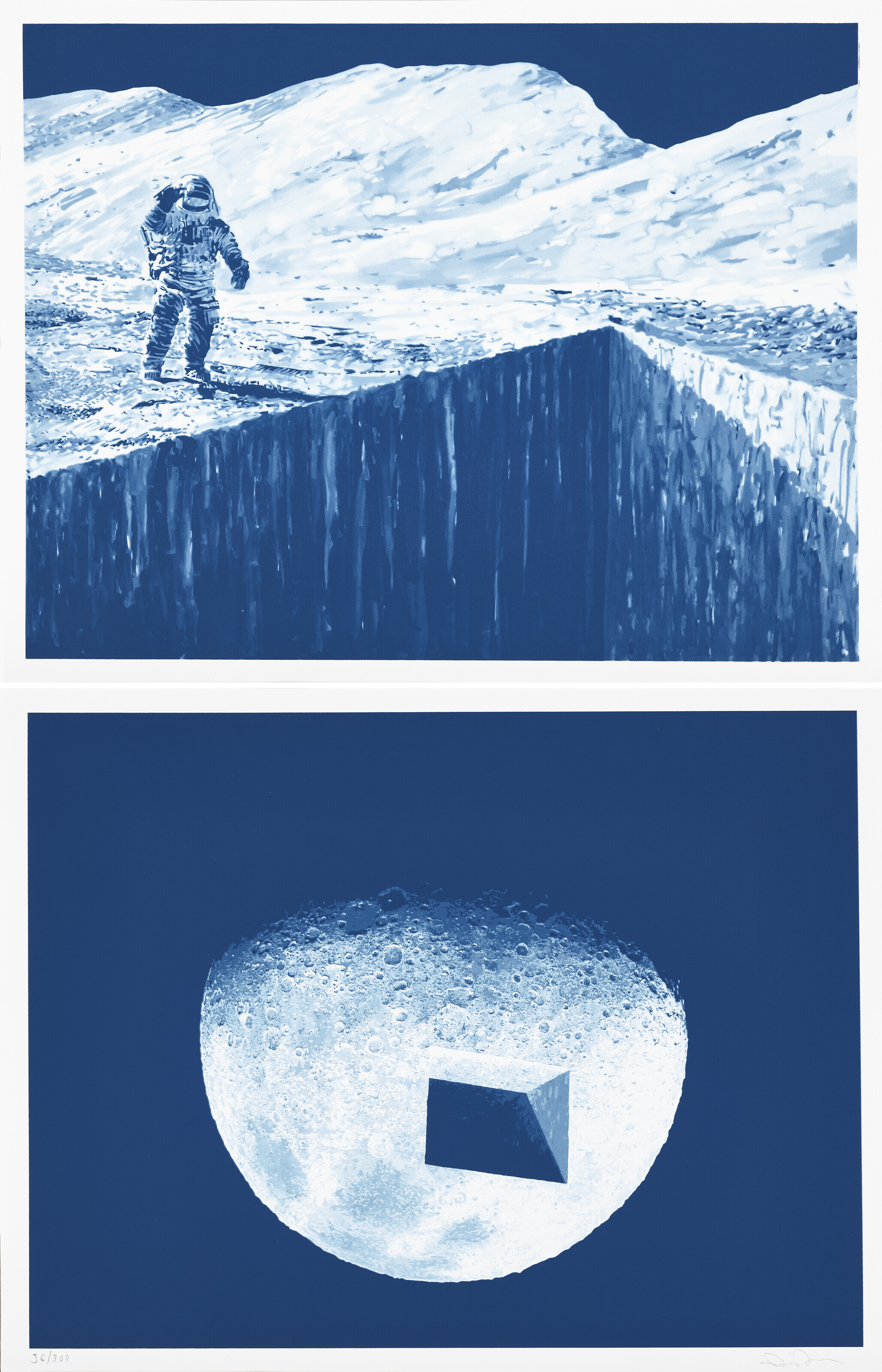 DANIEL ARSHAM (B. 1980), Lunar Prints (Deep Wall & Square Out of the ...