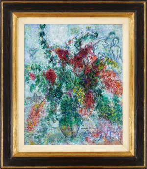 MARC CHAGALL (1887 - 1985), Grand bouquet sur une table | Christie's