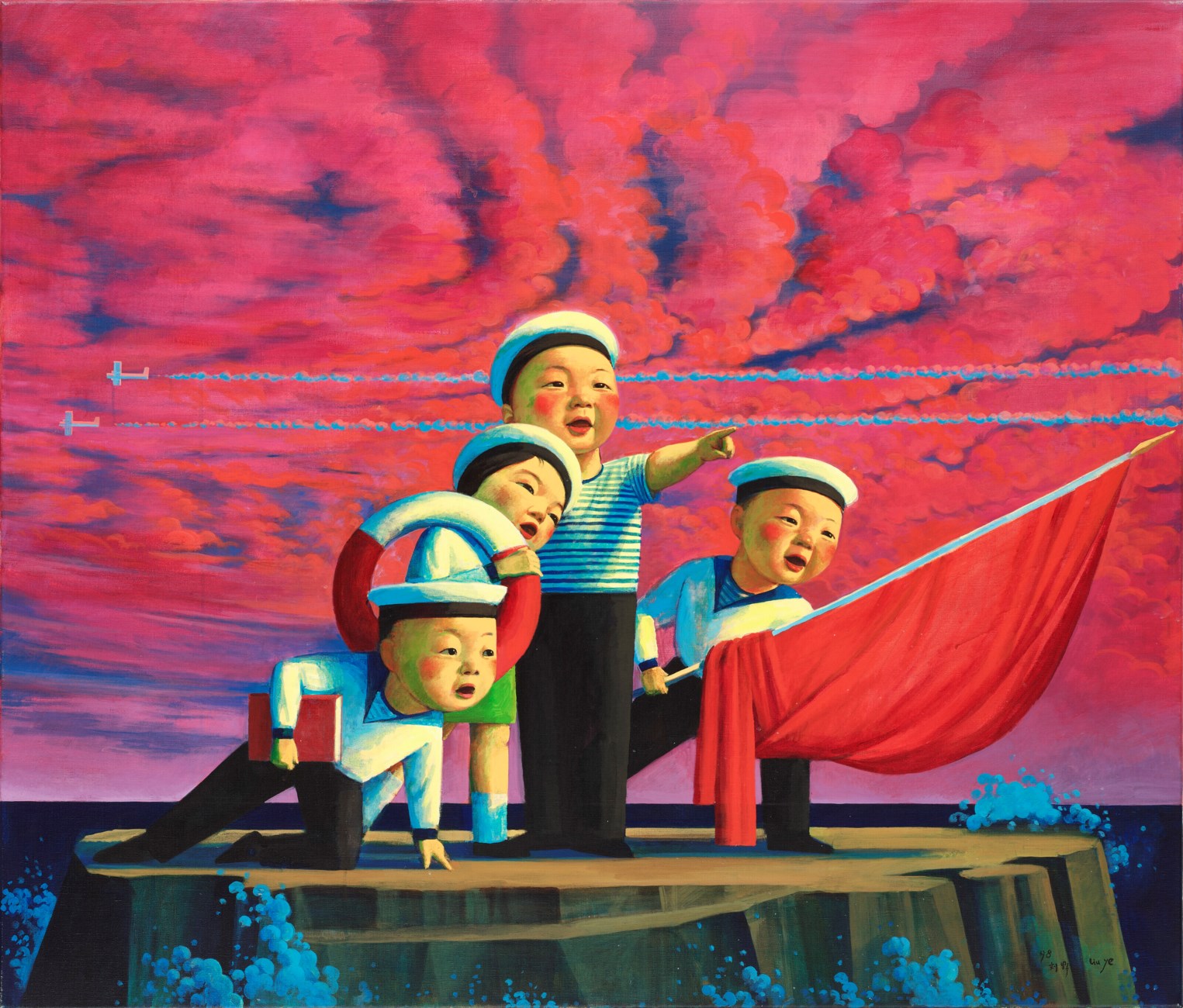 LIU YE (B. 1964), The Sailors With Red Flag | Christie's
