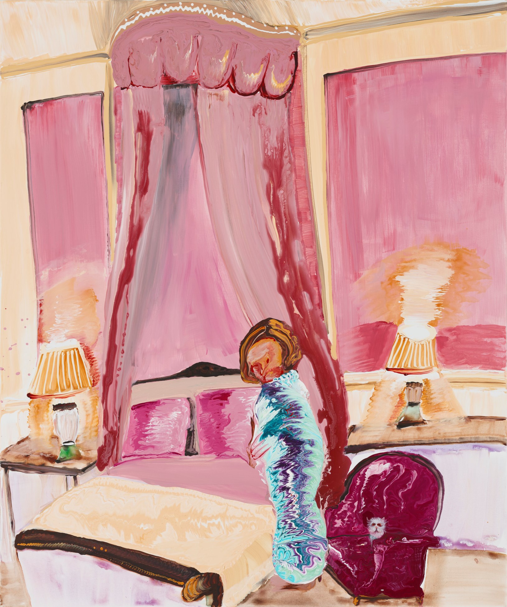 GENIEVE FIGGIS (B.1972), Lady with a Cat | Christie's