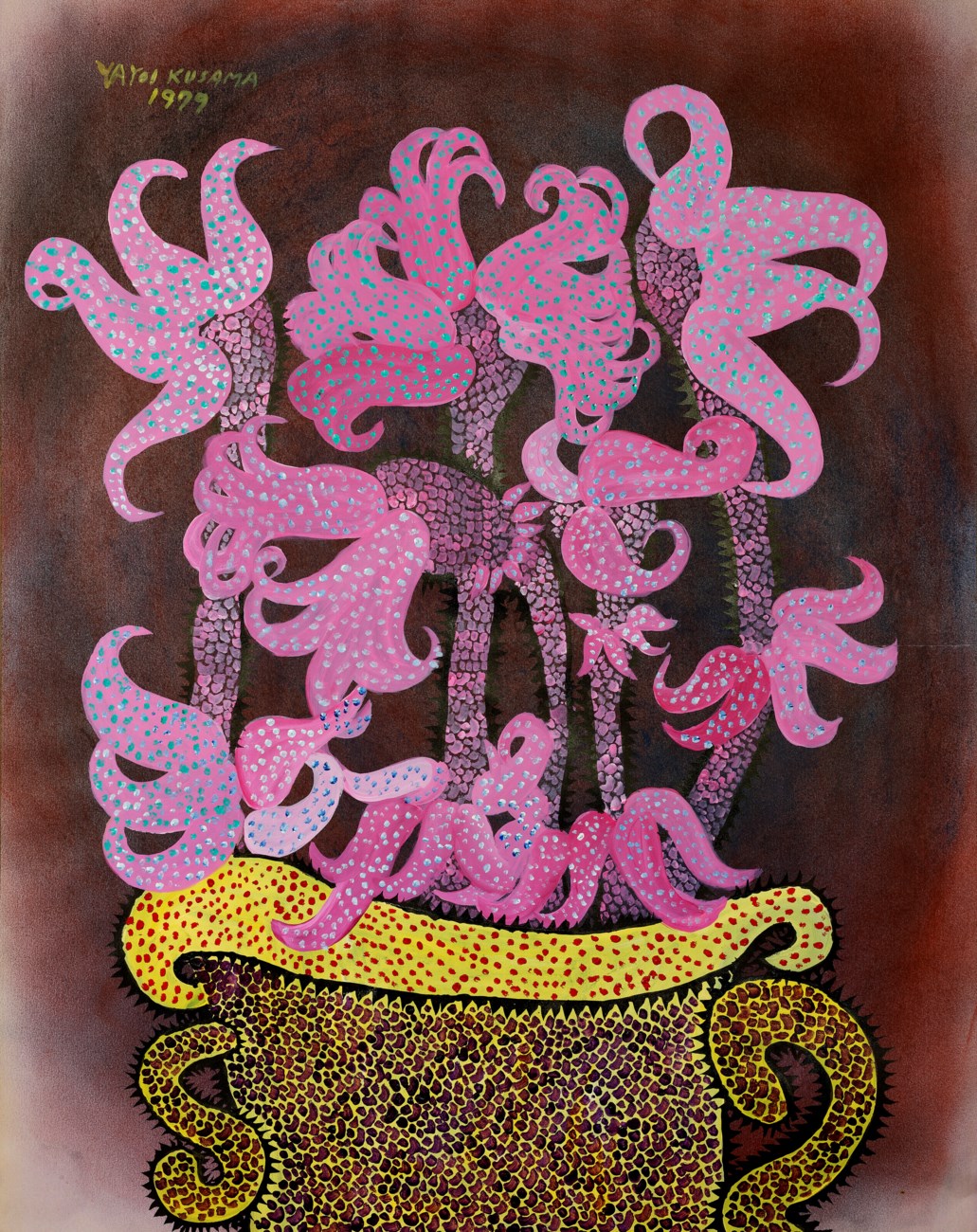 YAYOI KUSAMA (B. 1929), Yellow Vase | Christie's