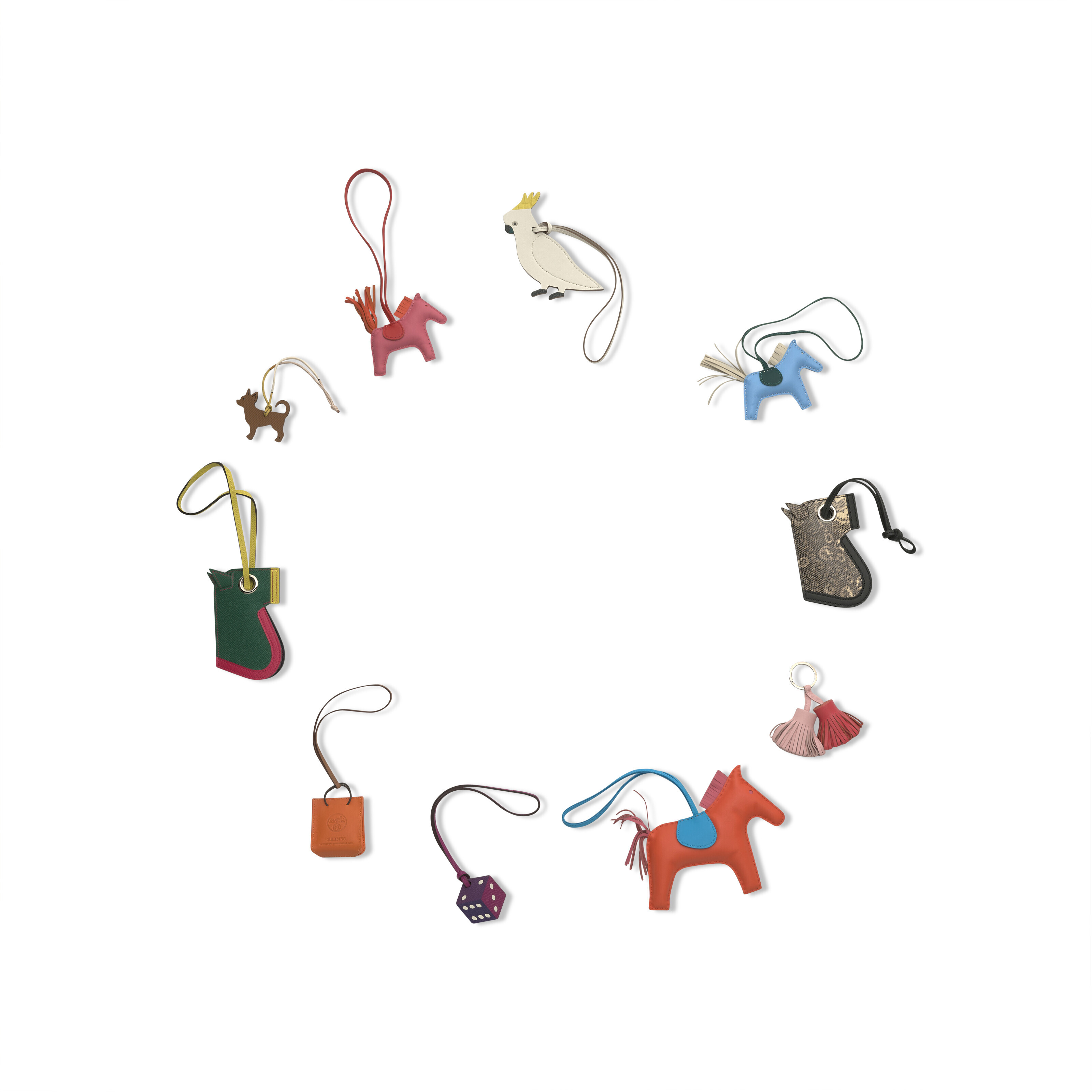 A SET OF TEN: ANIMAL THEME HANDBAG CHARMS, HERMÈS, 2020S | Christie’s