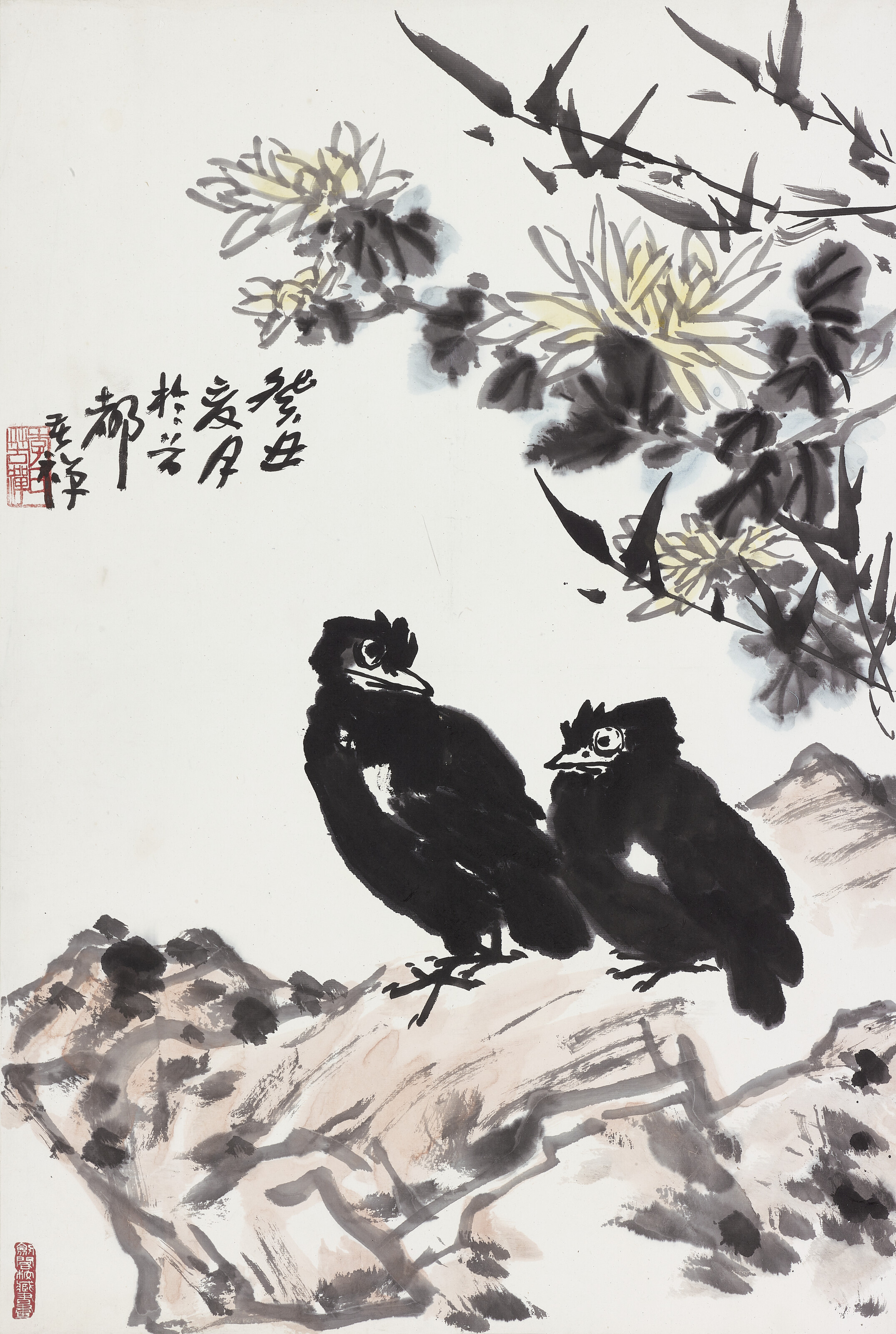 LI KUCHAN (1899-1983), Myrads and Chrysanthemum | Christie’s