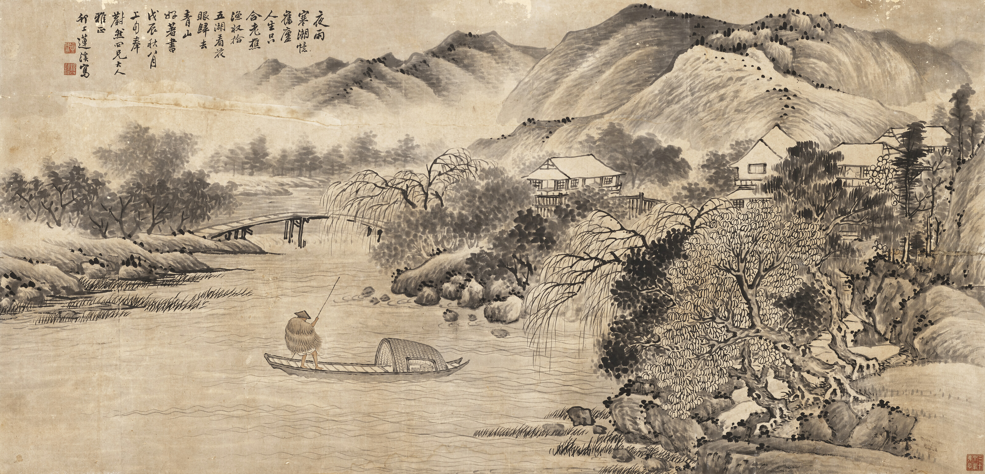 LIAN XI (1816-1884), Boating at Night | Christie’s