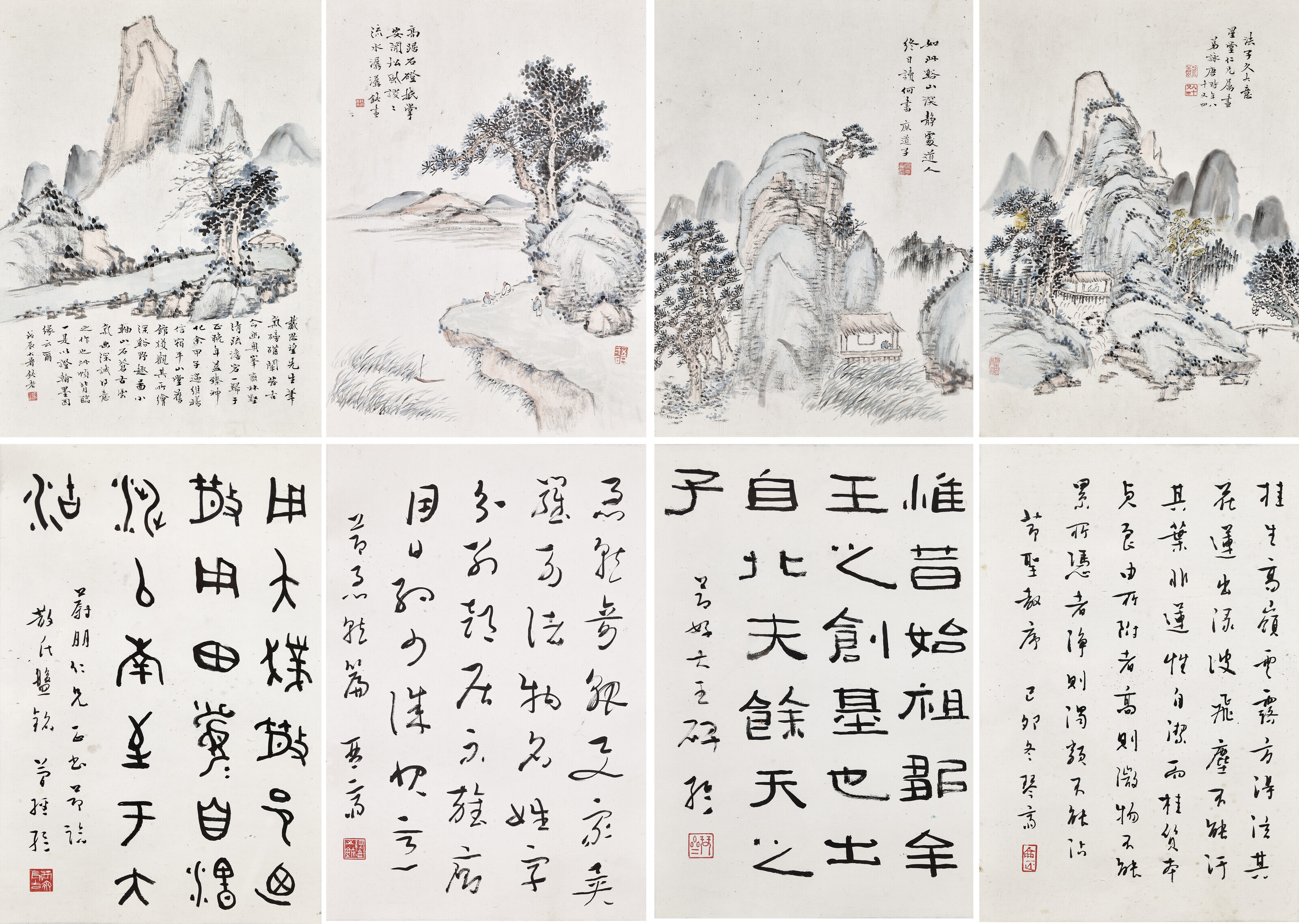 JIAN QINZHAI (1888-1950) / ZHANG YONGTANG (19-20TH CENTURY) / ZHA YAN ...