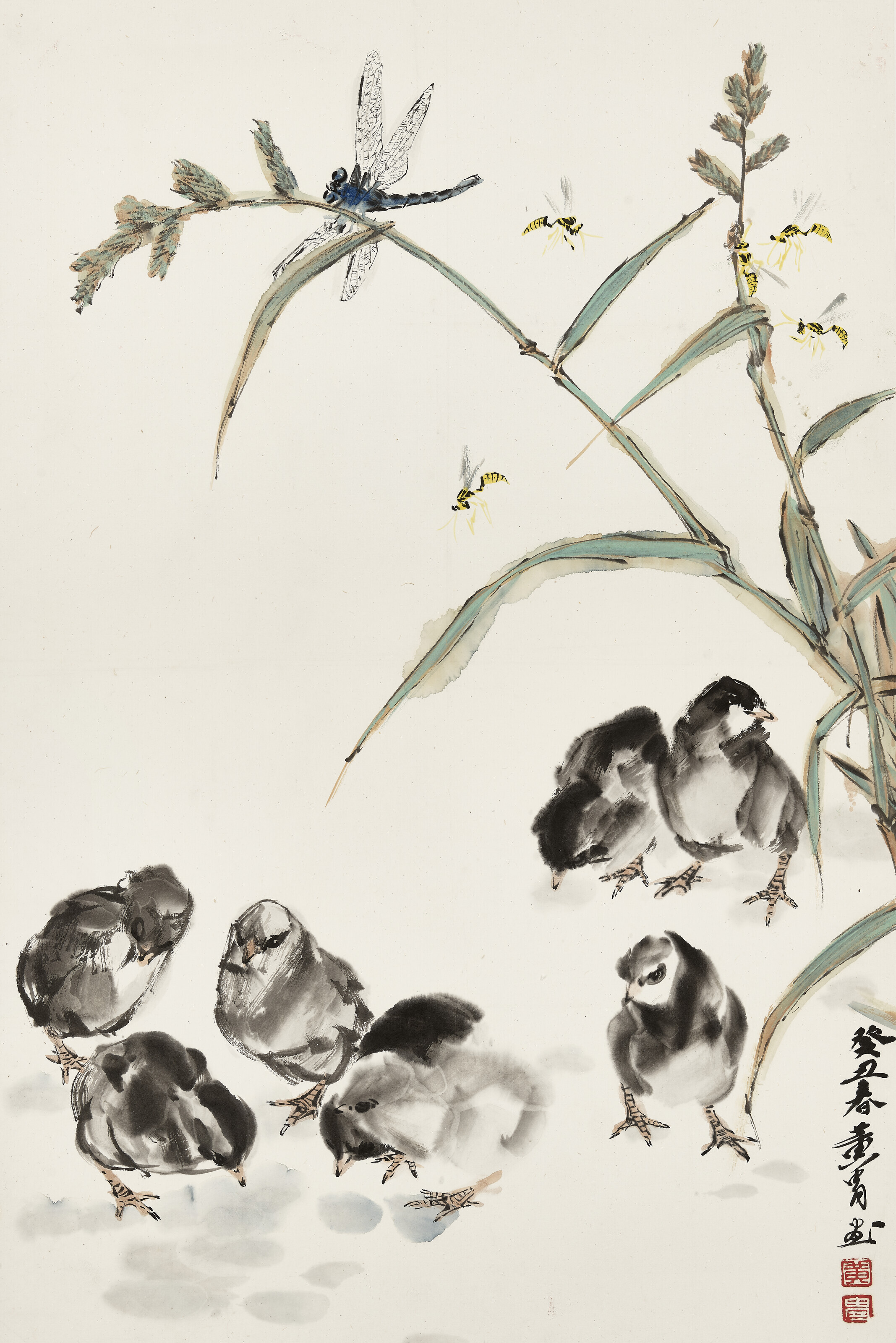 HUANG ZHOU (1925-1997), Chicks | Christie’s