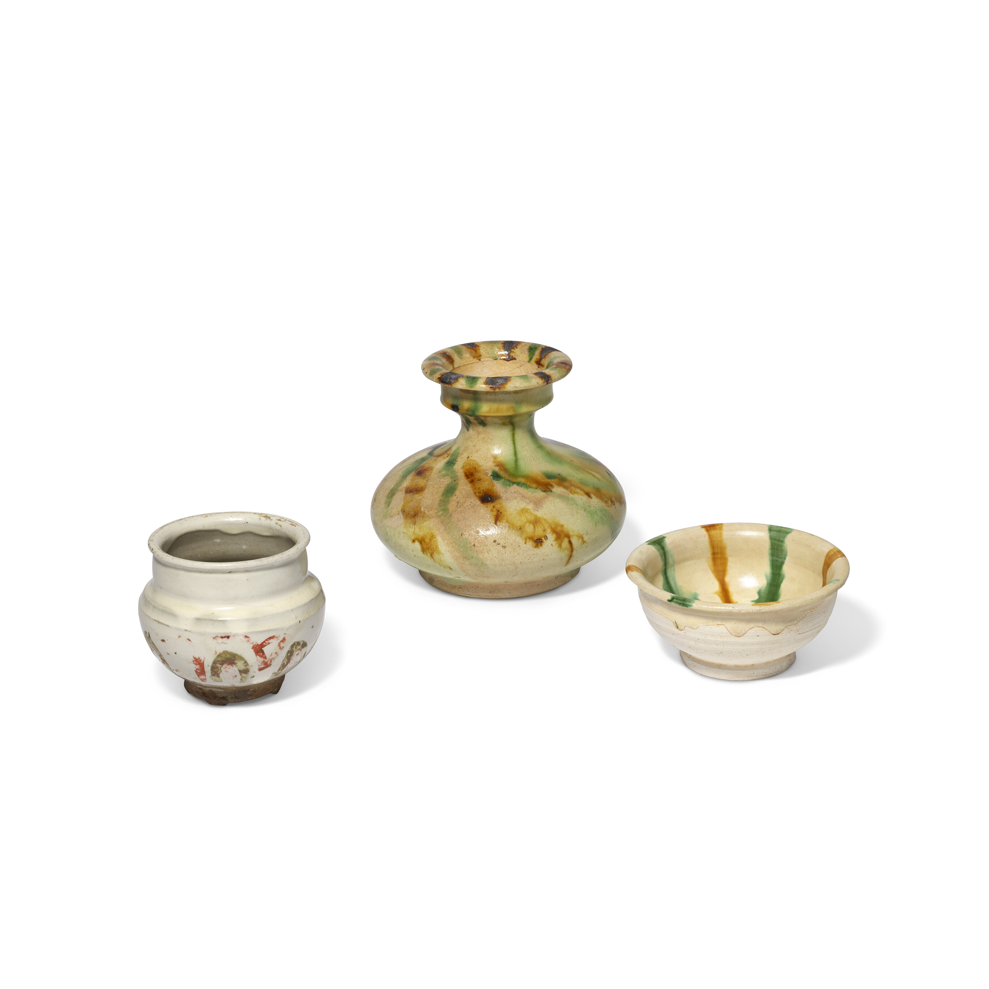 A GROUP OF THREE CERAMIC VESSELS, | Christie’s