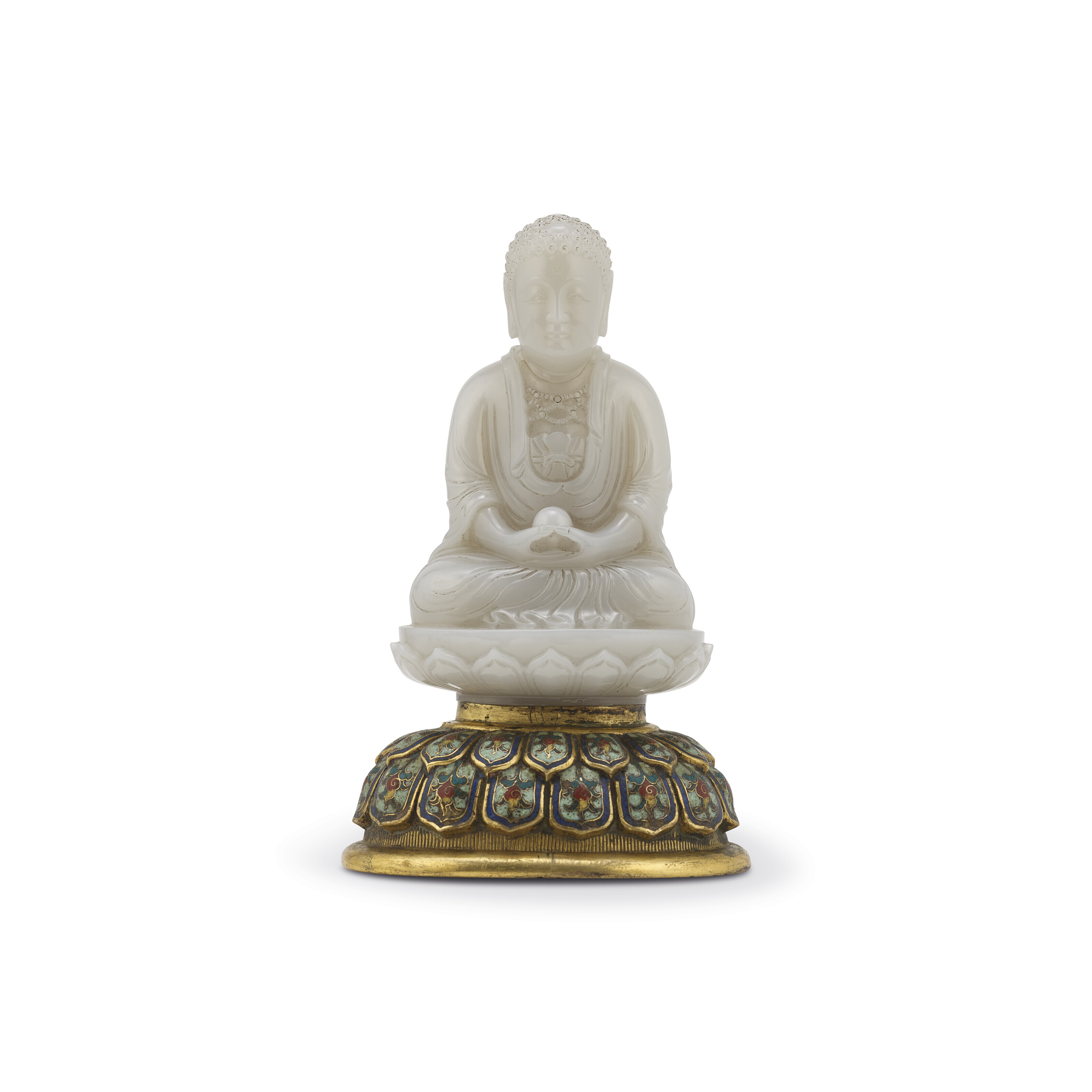 A CLOISONNÉ ENAMEL 'LOTUS' STAND, QING DYNASTY, 18TH CENTURY | Christie’s