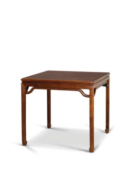 A RARE HUANGHUALI WAISTED SQUARE TABLE, QING DYNASTY, 17TH-18TH CENTURY ...