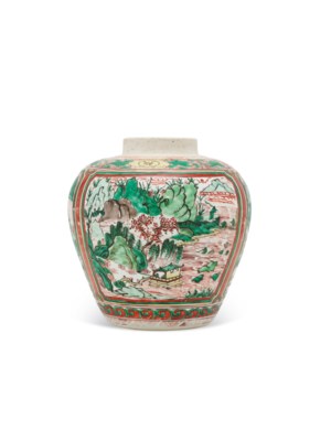 A WUCAI 'LANDSCAPE’ JAR