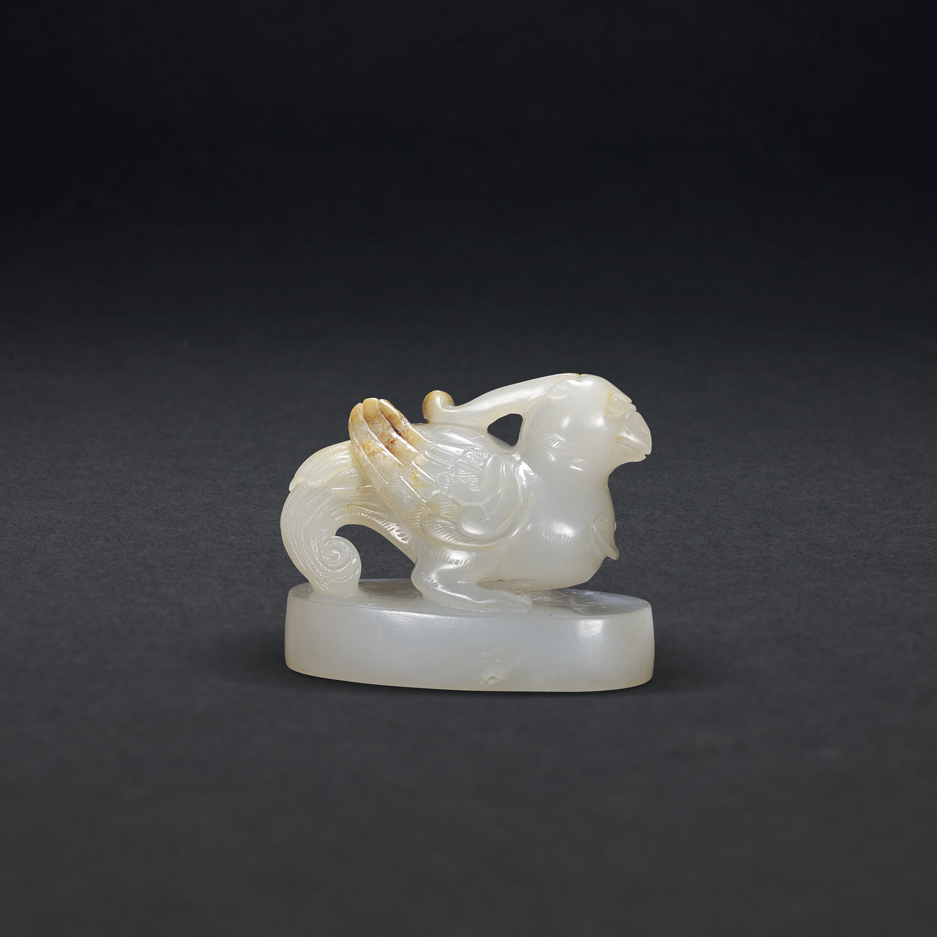 A LARGE PALE CELADON JADE CARVING OF SHOULAO, KANGXI PERIOD (1662-1722 ...