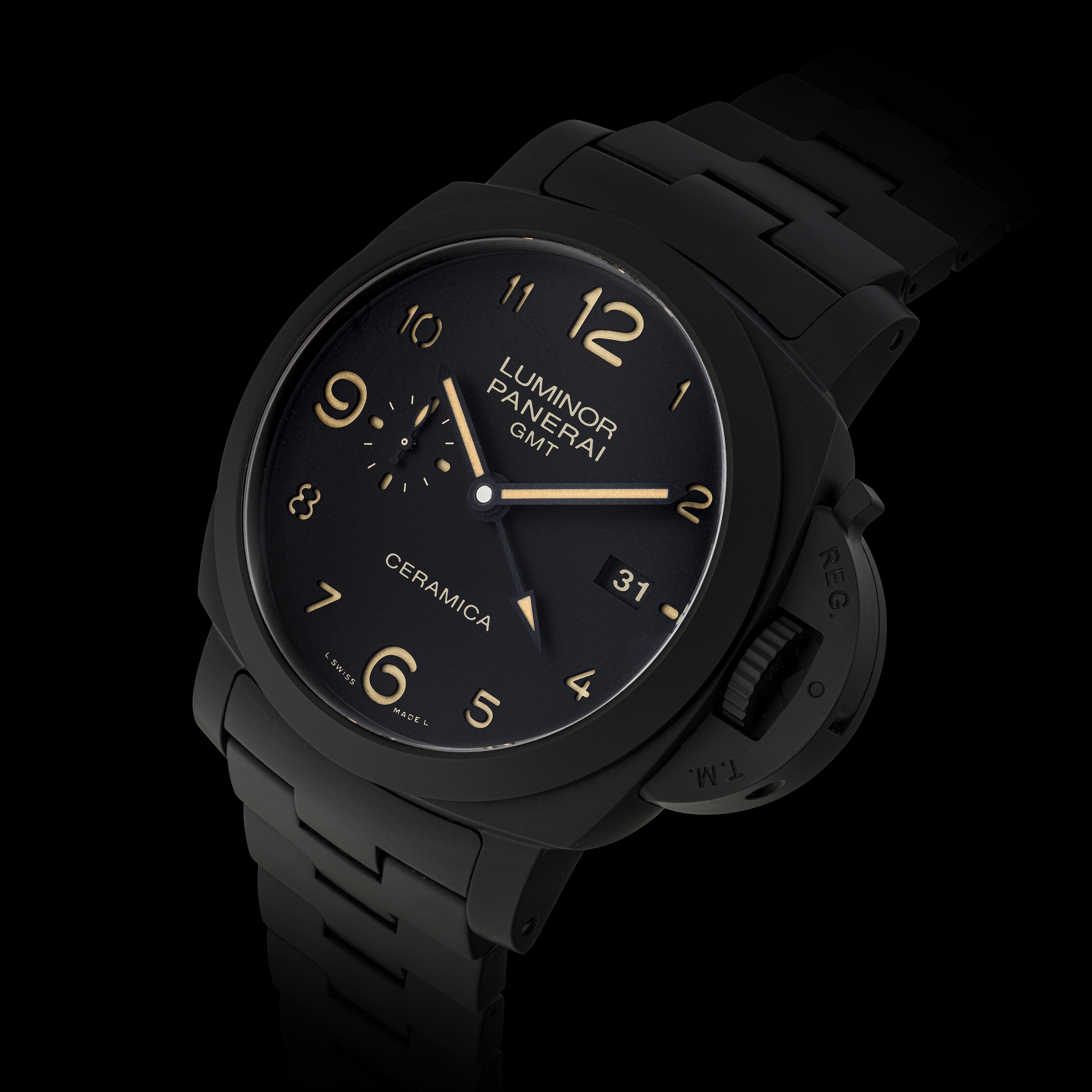 PANERAI, REF. PAM00438, CERAMIC AND TITANIUM, TUTTONERO LUMINOR 1950 ...
