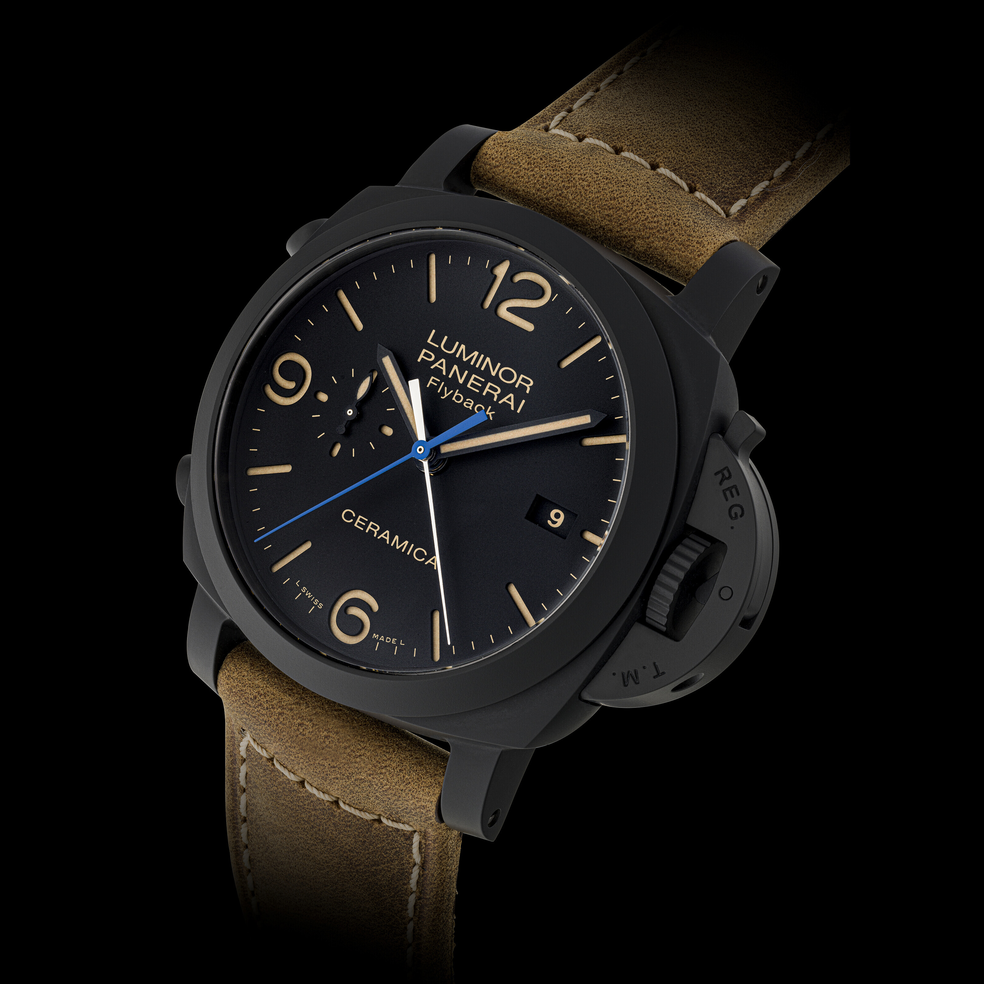 PANERAI, REF. PAM00580, CERAMIC, LUMINOR CHRONO FLYBACK, In unworn ...