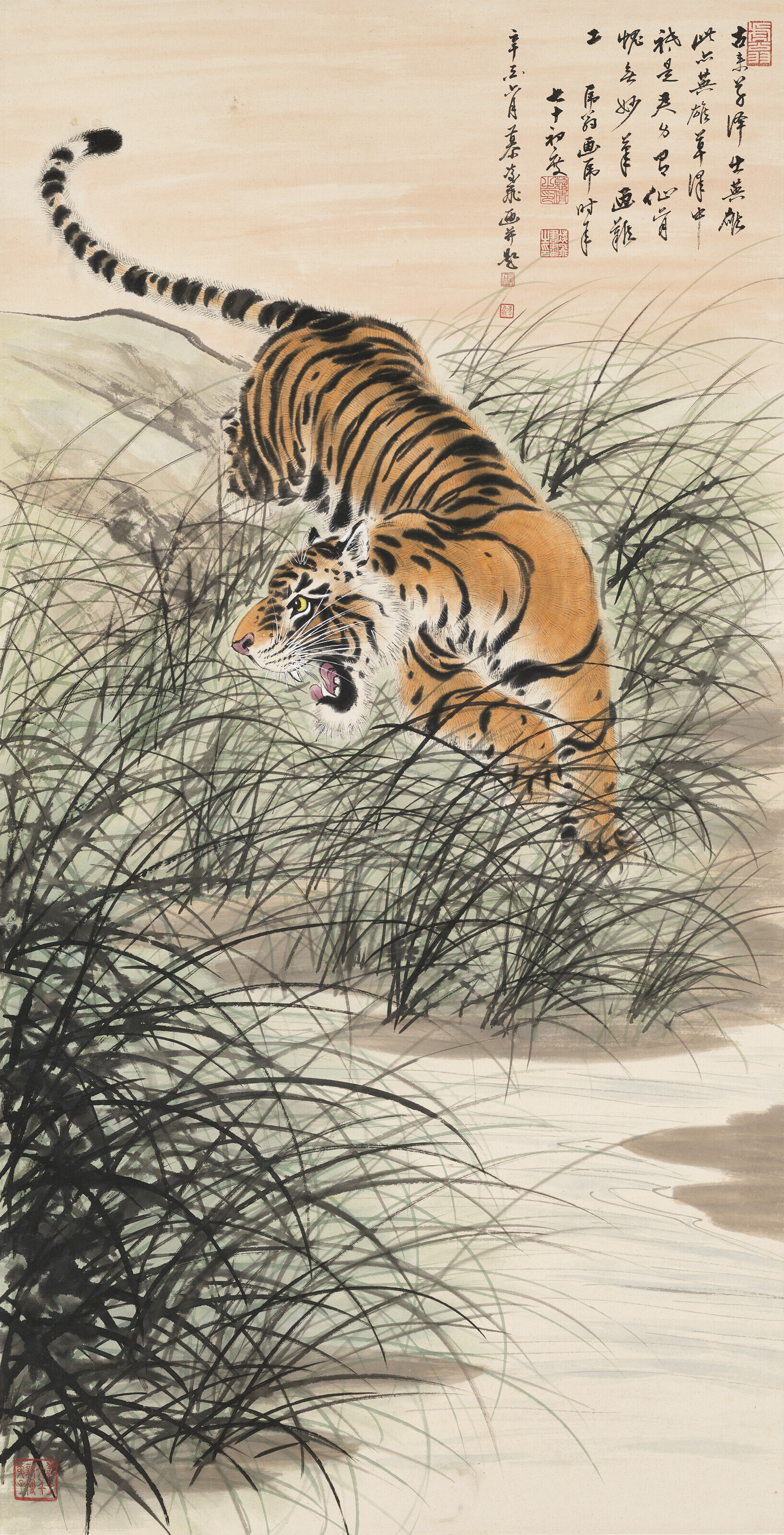 MU LINGFEI (1913-1997), Roaring Tiger | Christie’s