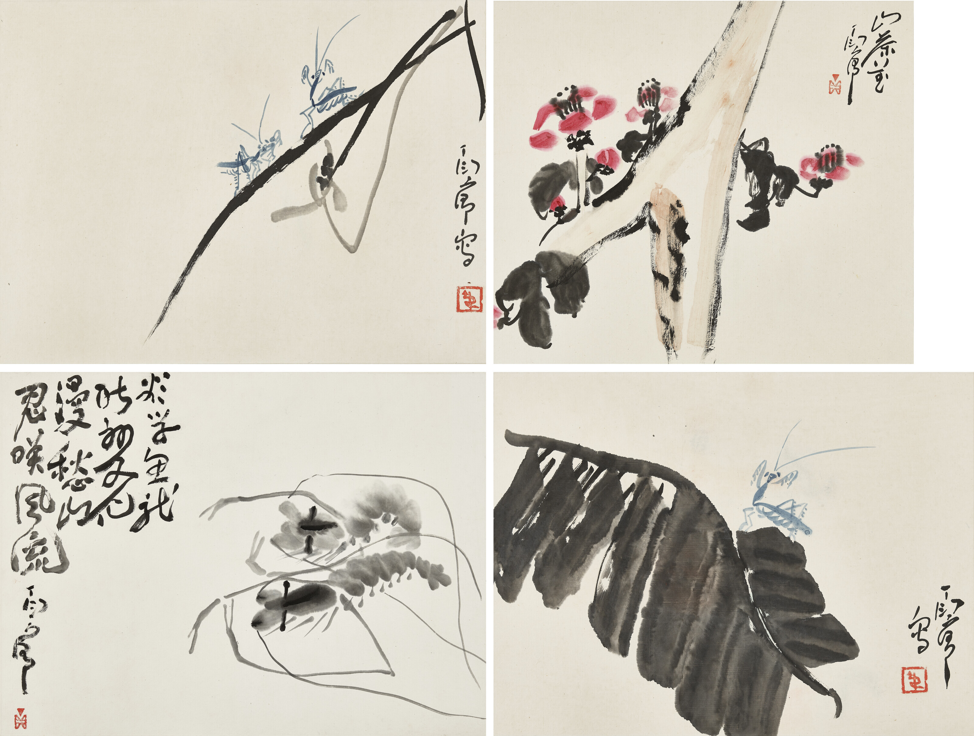 DING YANYONG (1902-1978), Plants, Mantis and Shirmps | Christie’s