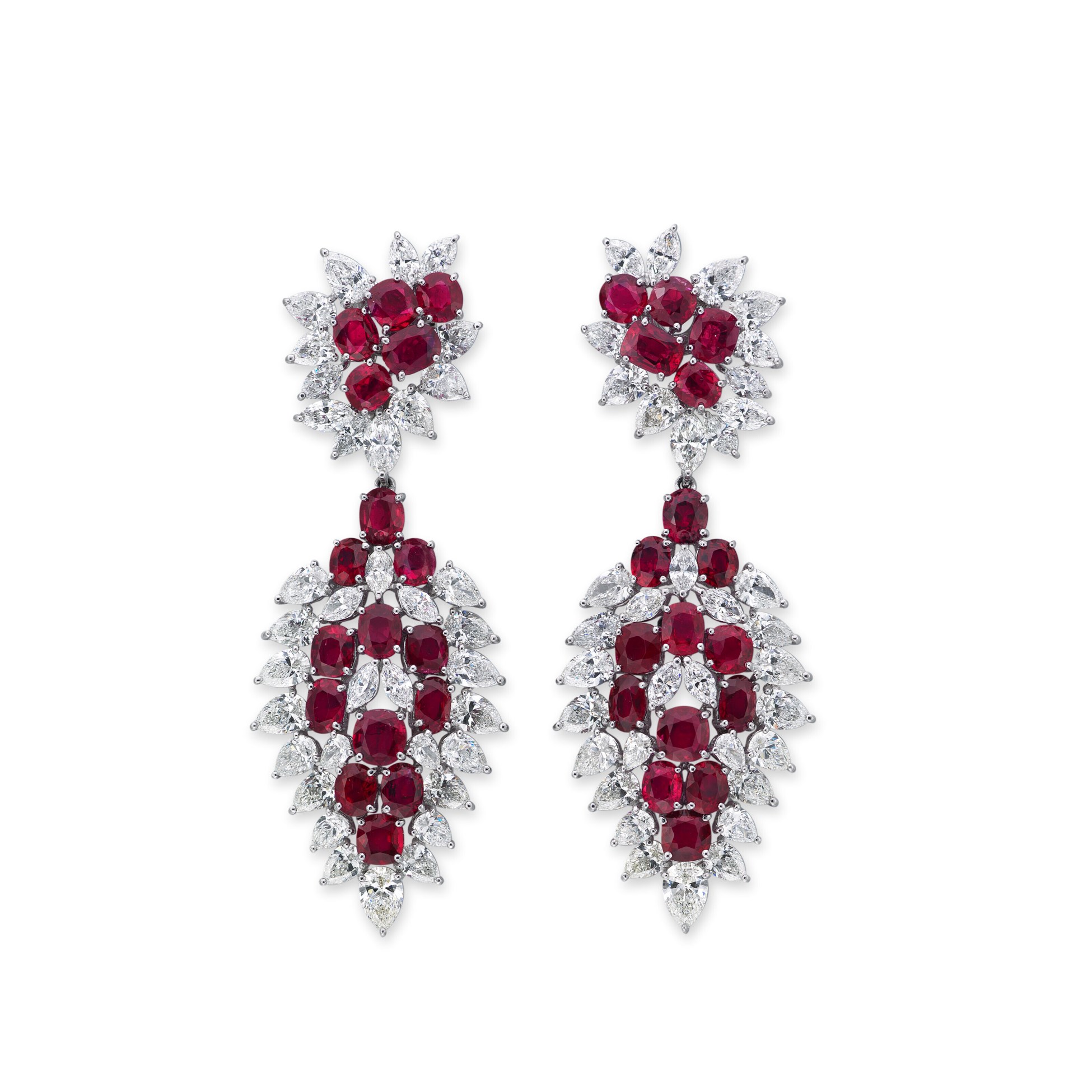 HARRY WINSTON RUBY AND DIAMOND EARRINGS | Christie's