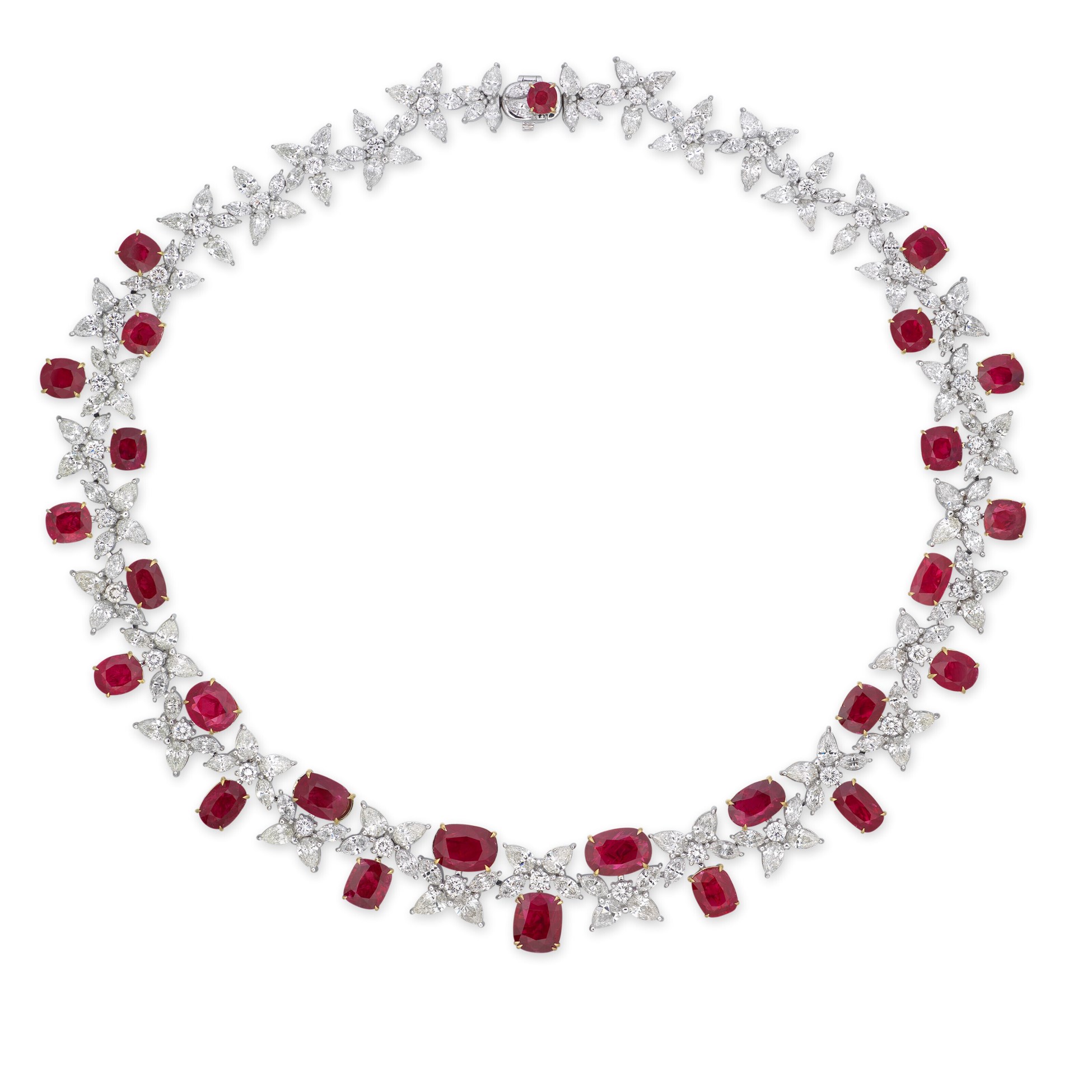 RUBY AND DIAMOND NECKLACE | Christie's