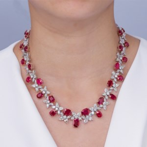RUBY AND DIAMOND NECKLACE | Christie's
