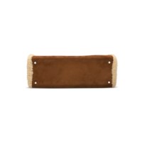 A RARE, SUEDE & SHEARLING TEDDY KELLY 35 WITH PALLADIUM HARDWARE ...