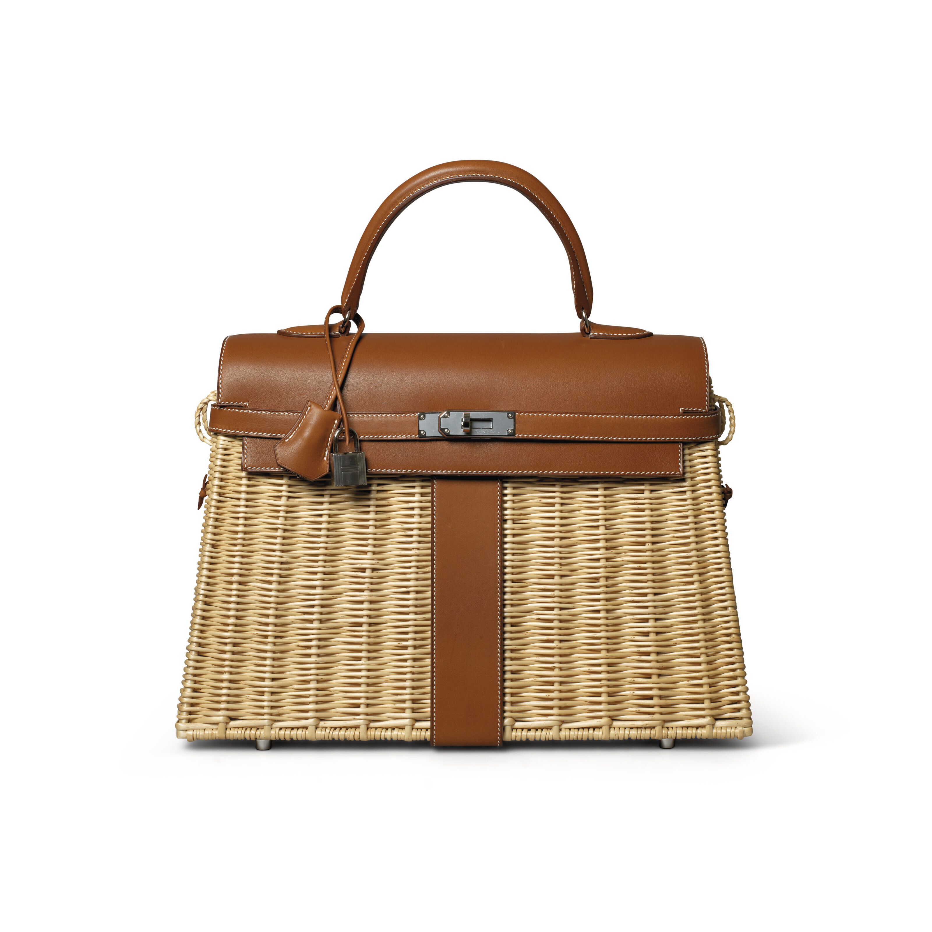 A RARE, SUEDE & SHEARLING TEDDY KELLY 35 WITH PALLADIUM HARDWARE ...