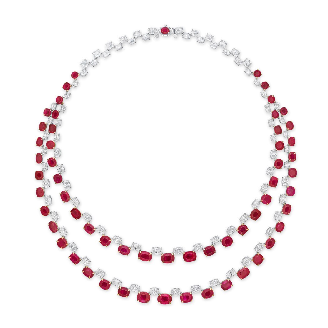 NO RESERVE - RUBY AND DIAMOND NECKLACE | Christie's